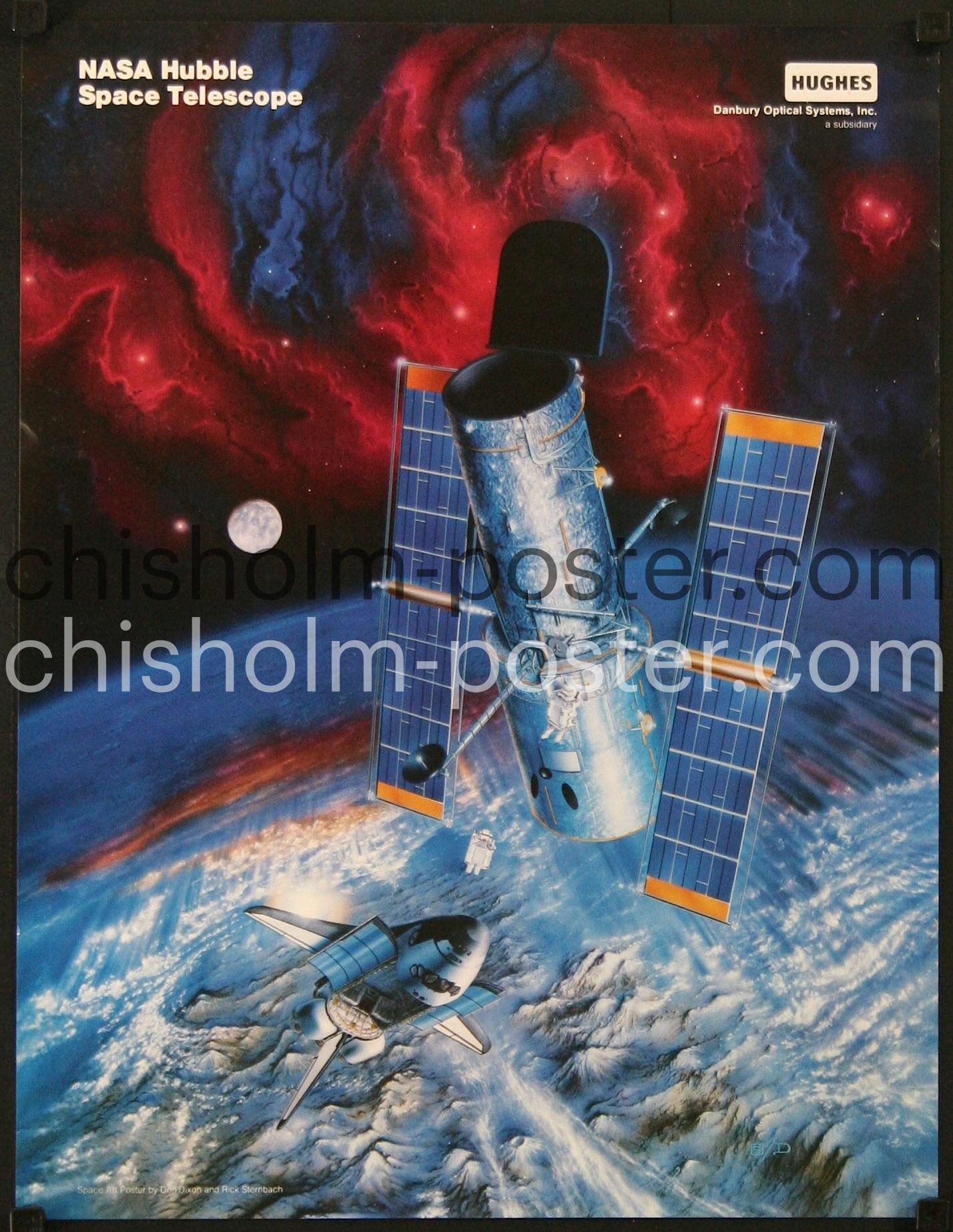 NASA Hubble Space Telescope - Hughs | Original Vintage Poster ...