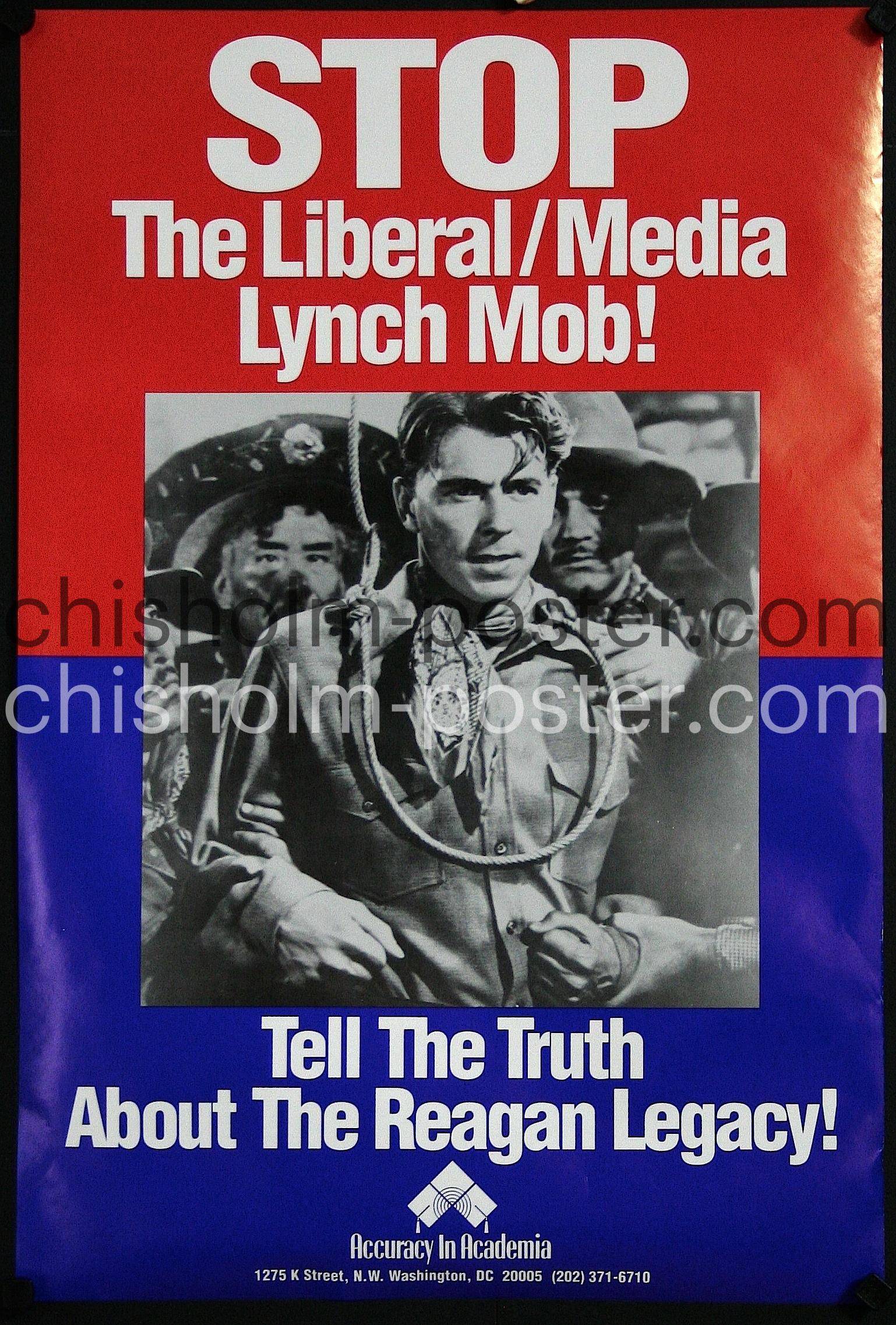 Stop the Liberal/Media Lynch Mob! Tell the Truth About the Reagan ...