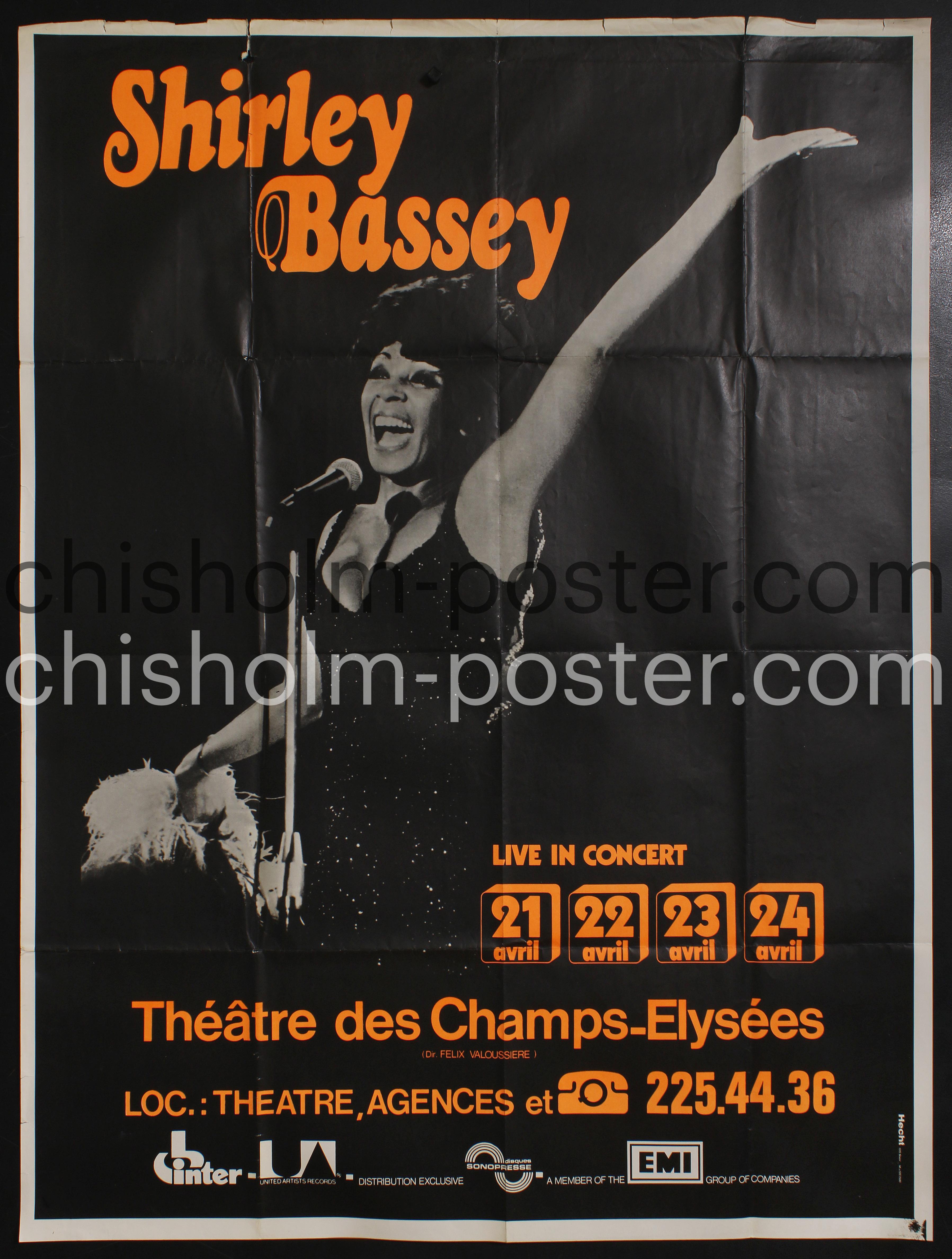 Shirley Bassey | Original Vintage Poster | Chisholm Larsson Gallery