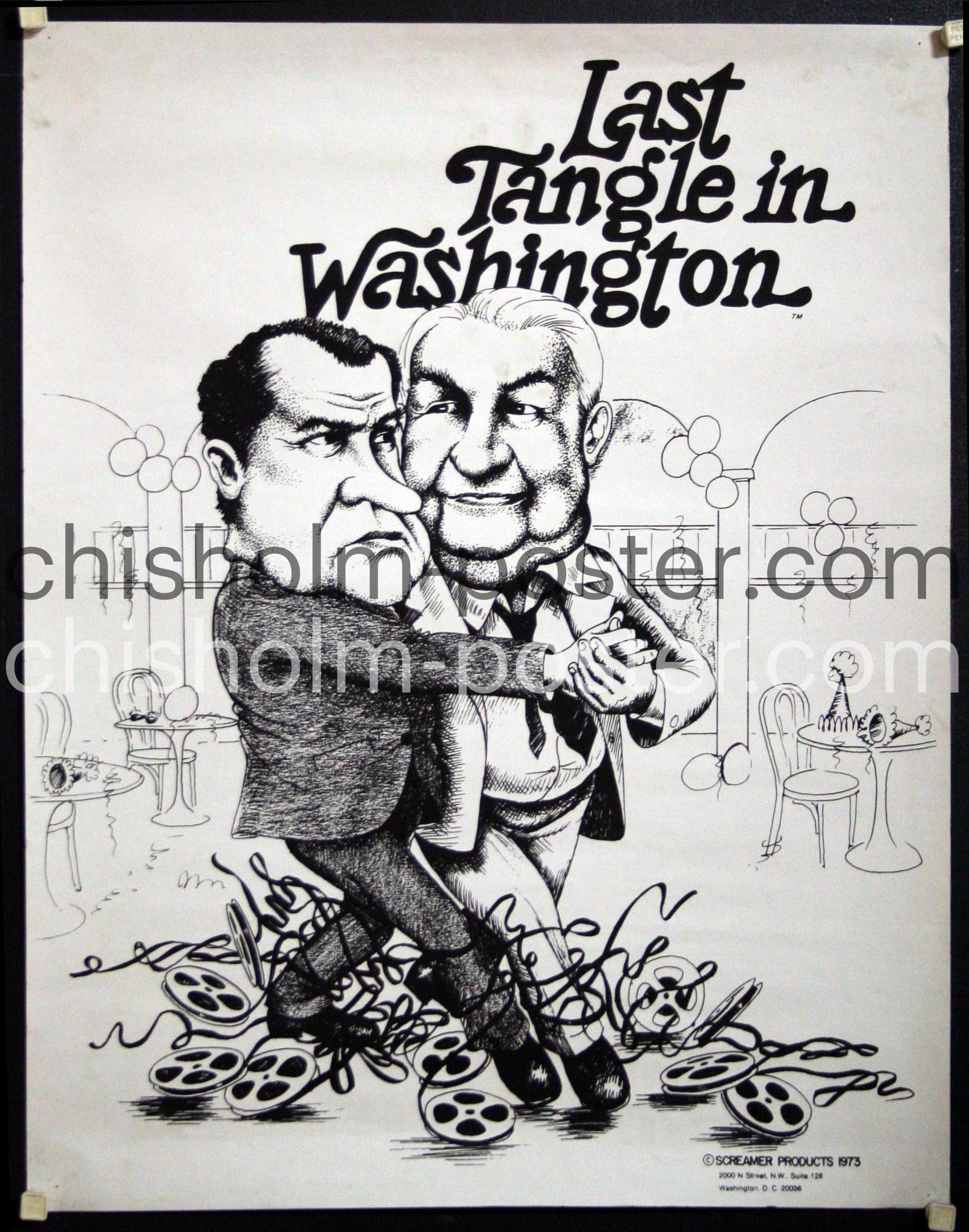 Last Tangle in Washington - Nixon, Watergate | Original Vintage Poster ...