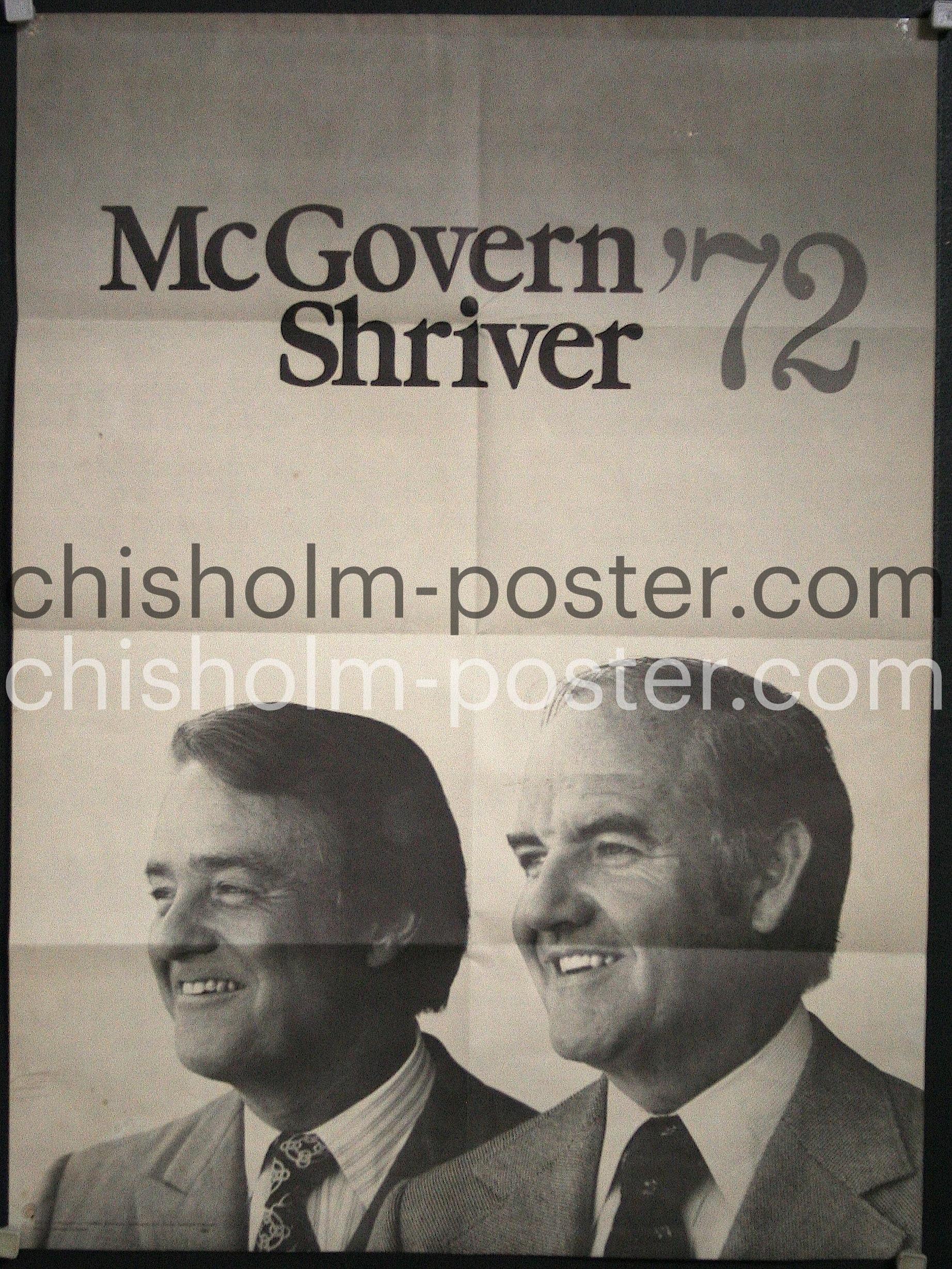 McGovern Shriver '72 | Original Vintage Poster | Chisholm Larsson Gallery