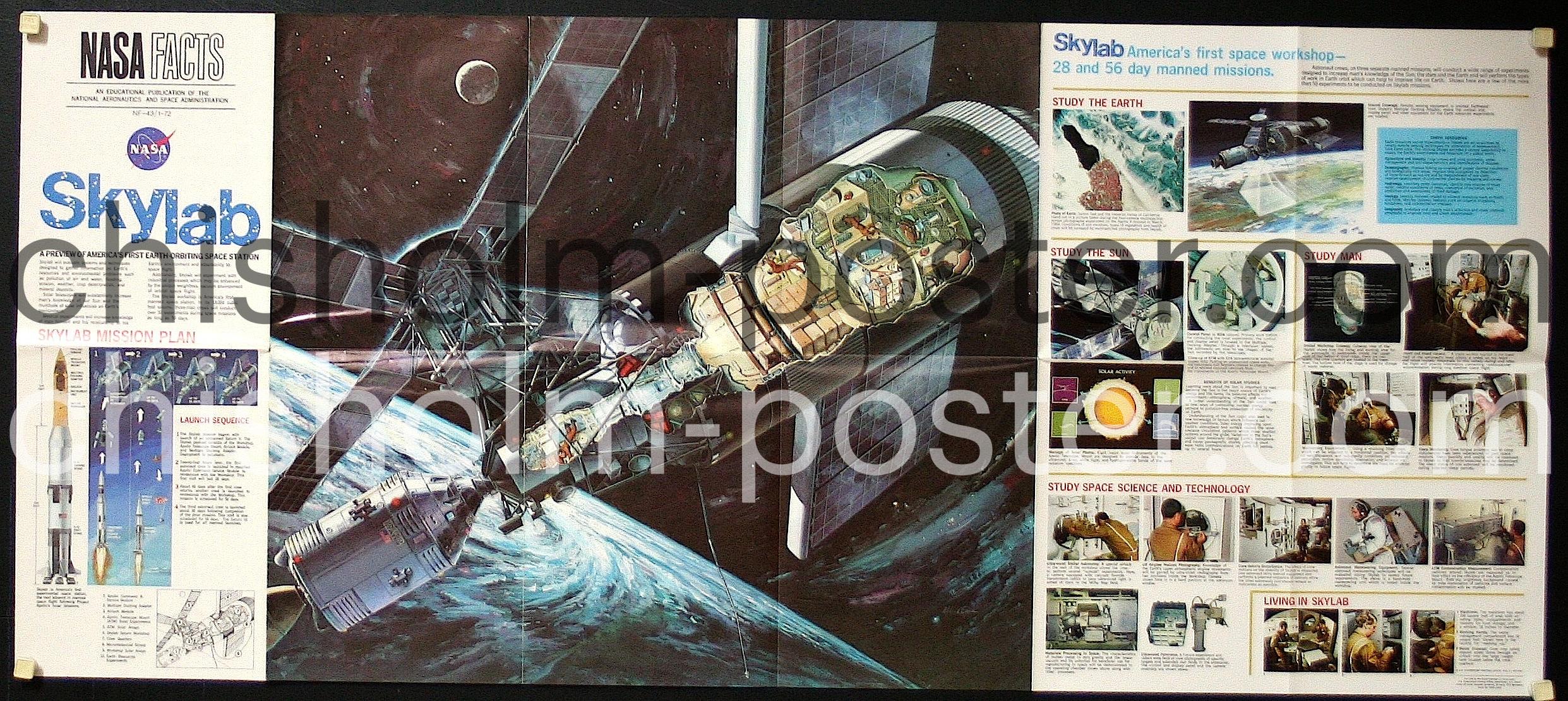 Skylab - NASA Facts | Original Vintage Poster | Chisholm Larsson Gallery