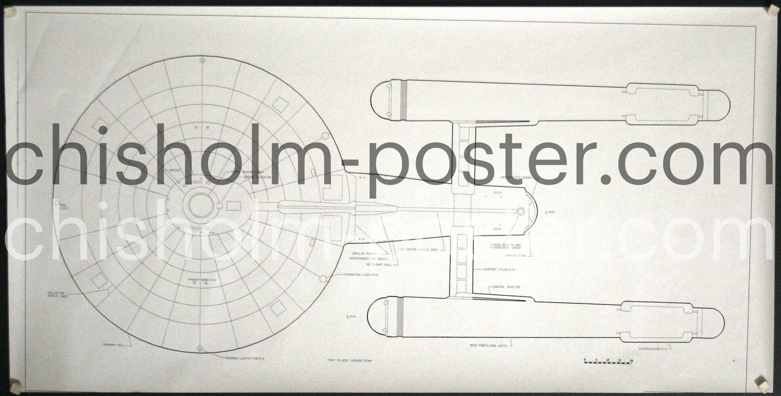 Star Trek - USS Constitution Schematics - NCC-1700 (Star Trek IV: The ...