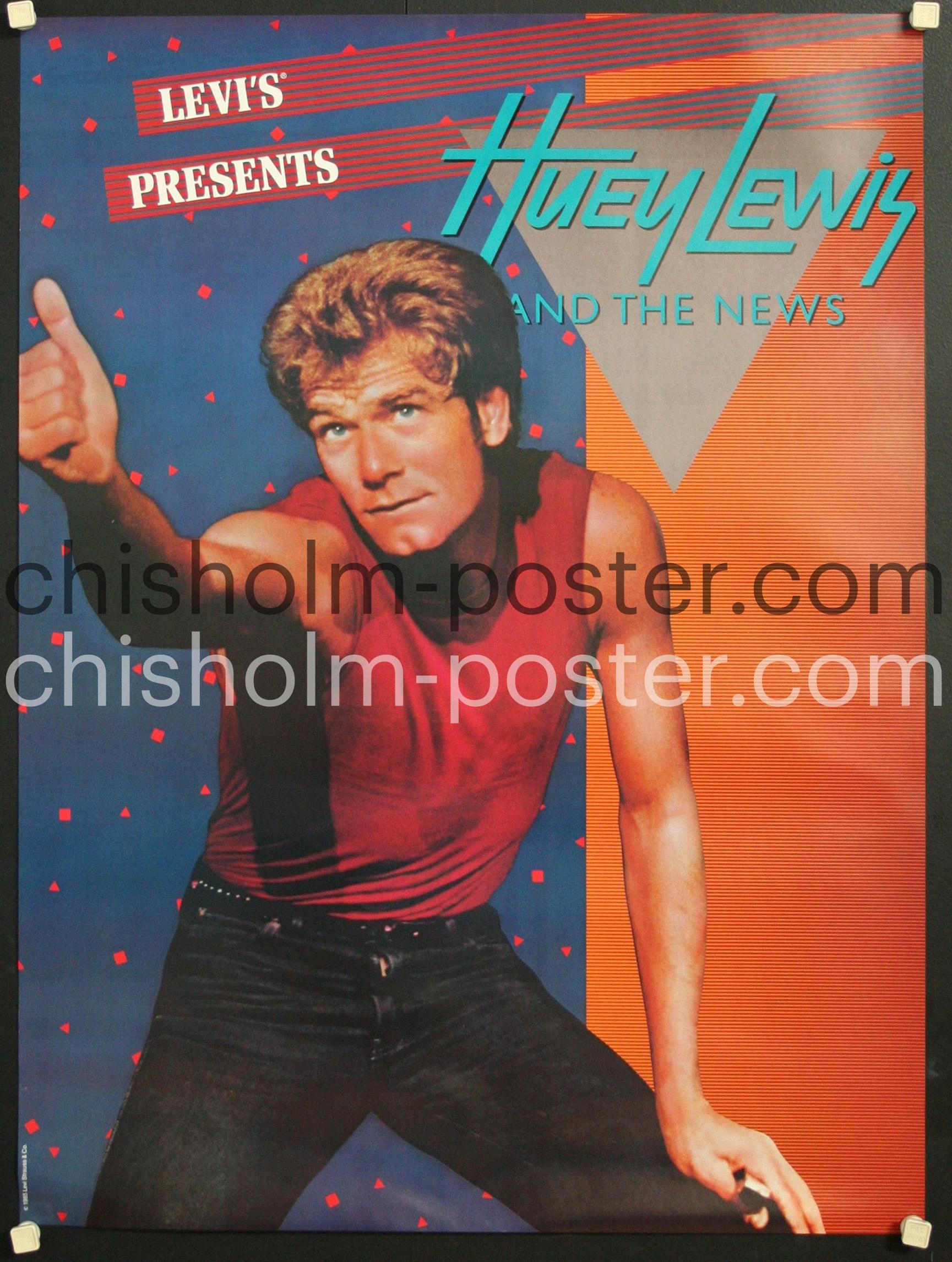 Levi's Presents Huey Lewis and the News | Original Vintage Poster ...