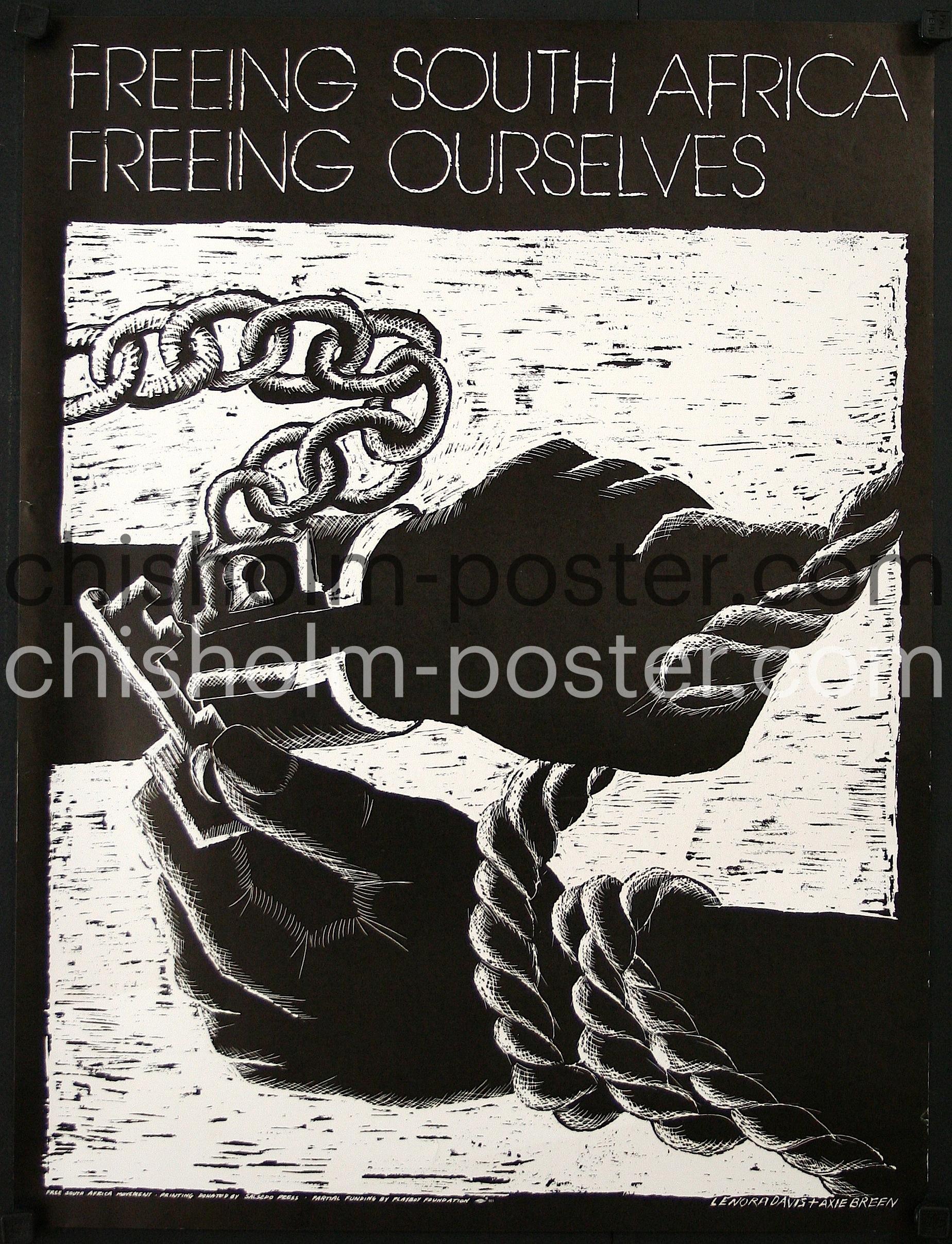 Freeing South Africa- Freeing Ourselves | Original Vintage Poster ...