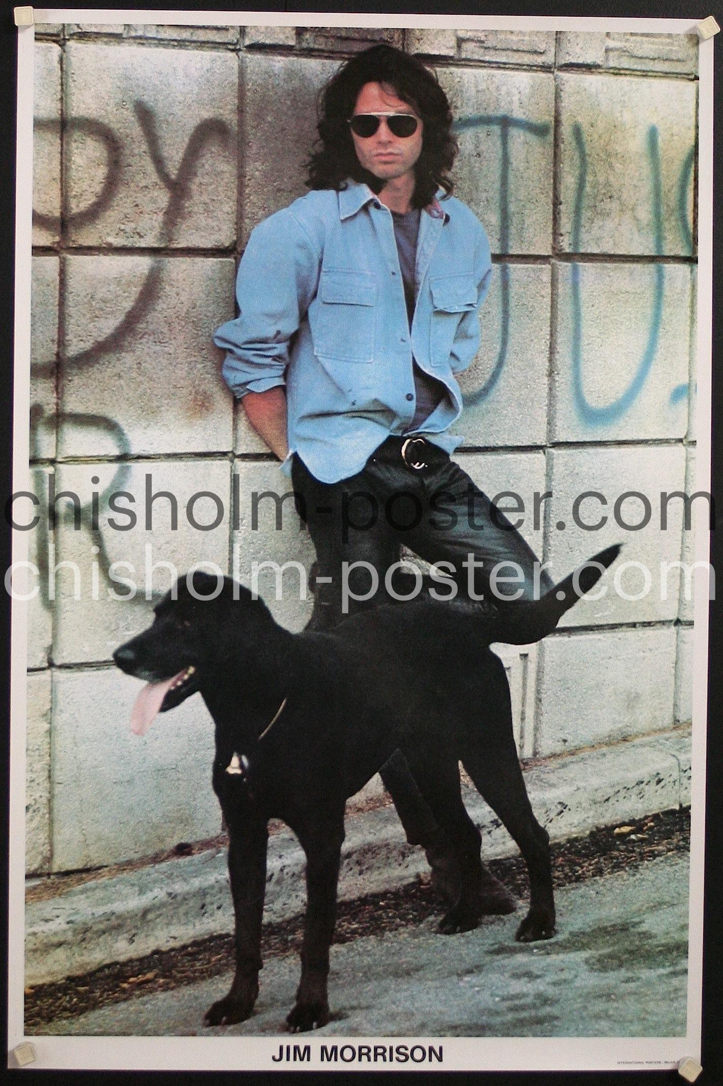 Jim Morrison (with dog) | Original Vintage Poster | Chisholm Larsson ...