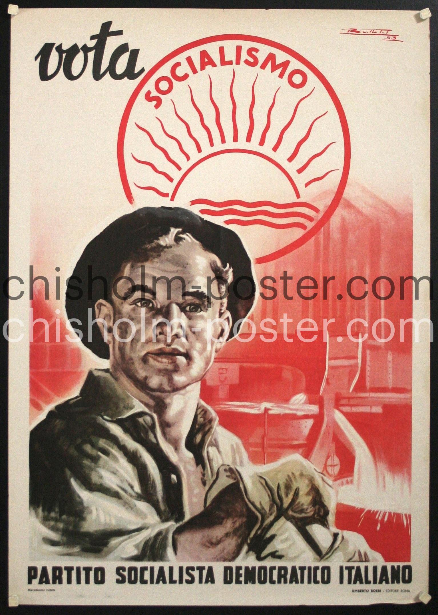 Vota Socialismo- Partito Socialista Democratico Italiano | Original ...