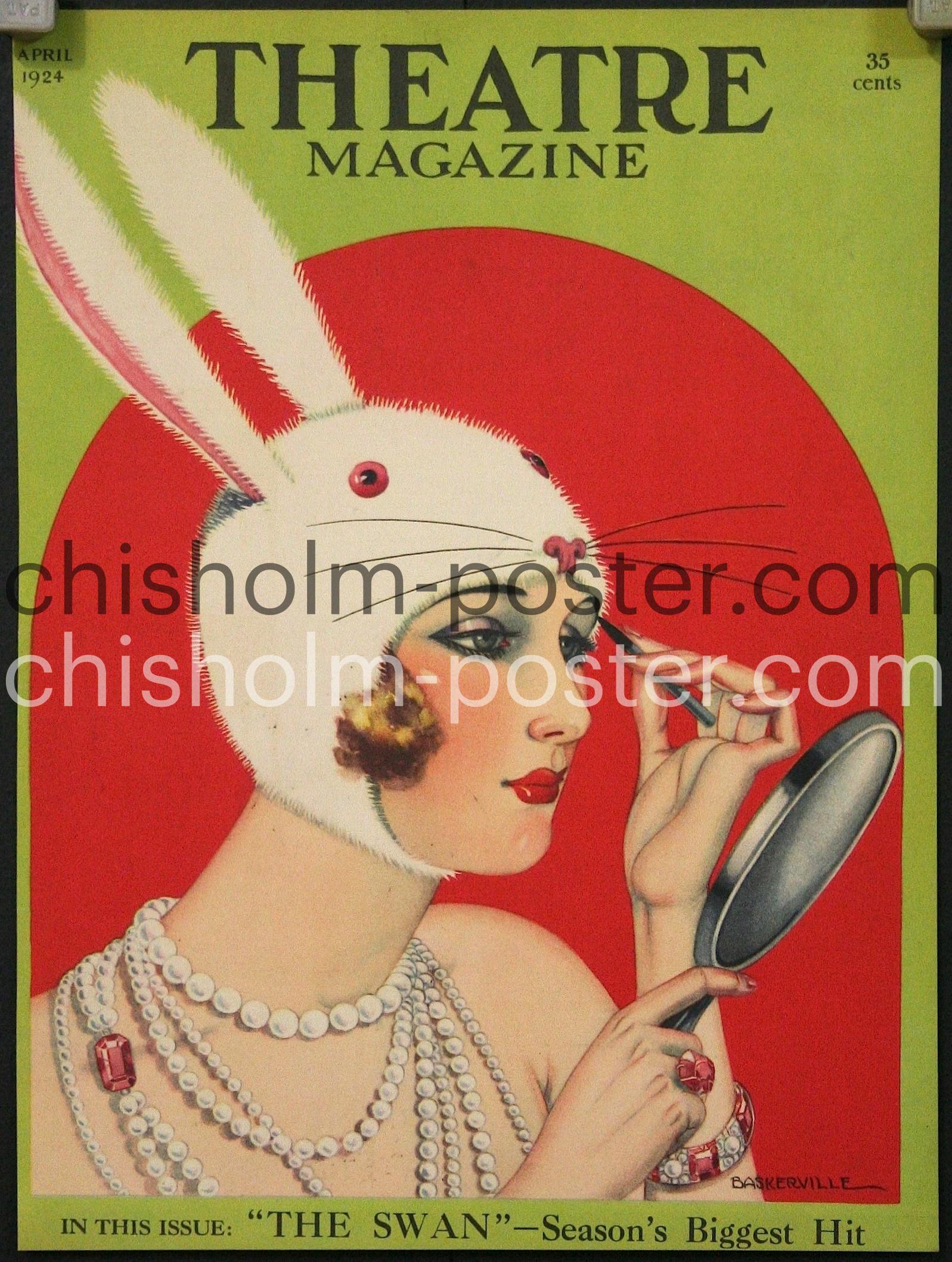 Theatre Magazine Cover - April 1924 | Original Vintage Poster ...