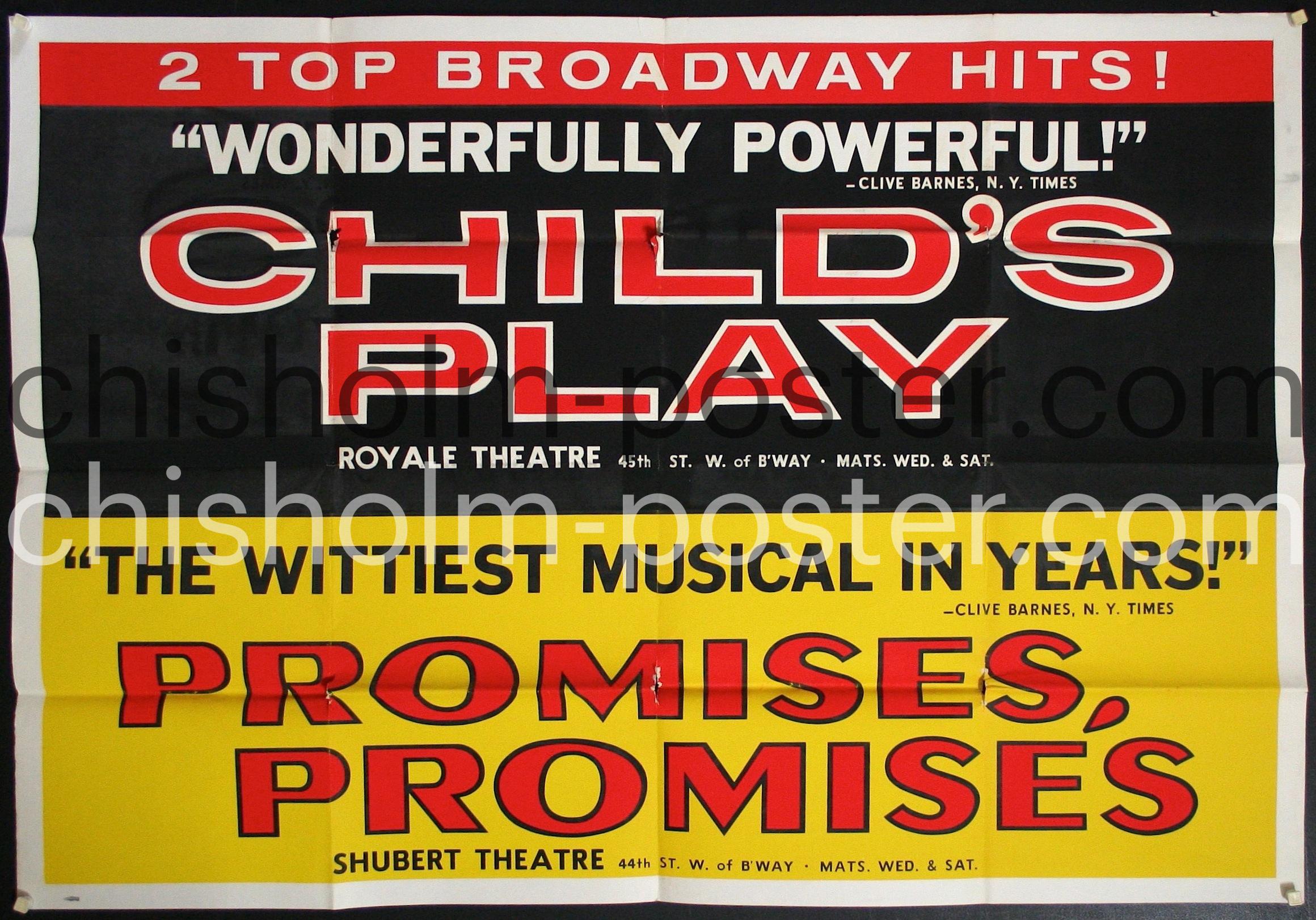 Child's Play - Promises, Promises | Original Vintage Poster | Chisholm ...