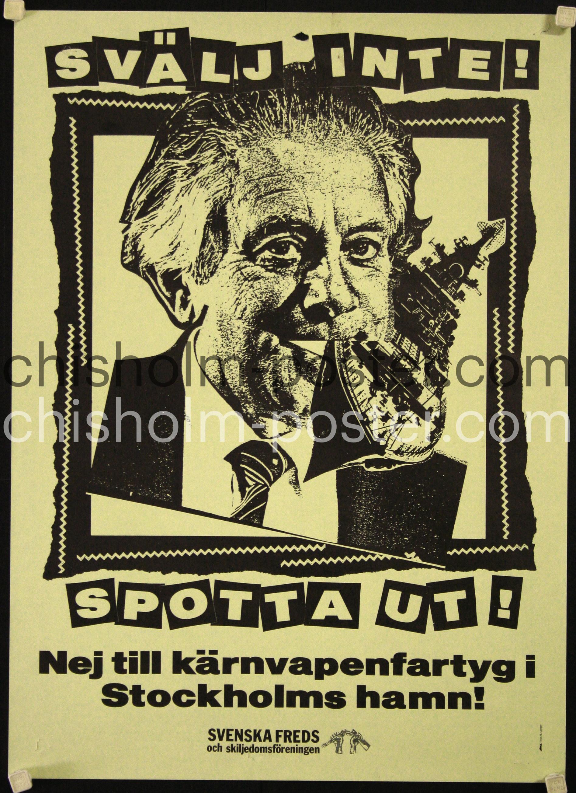 Svalj Inte! Spotta Ut! | Original Vintage Poster | Chisholm Larsson Gallery