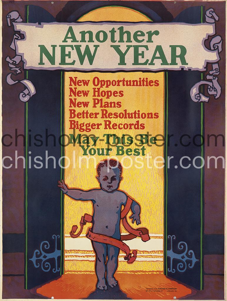 Another Year- May this Be Your Best | Original Vintage Poster ...