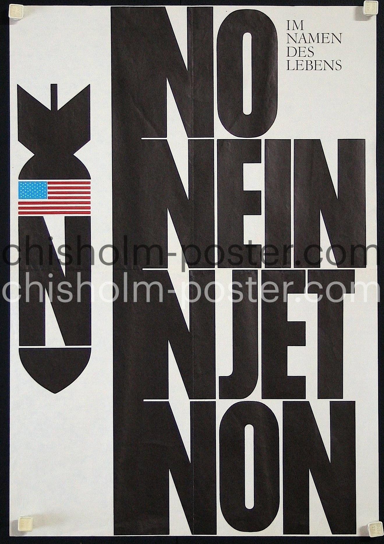 Im Namen des Lebens, No Nein Njet Non | Original Vintage Poster ...