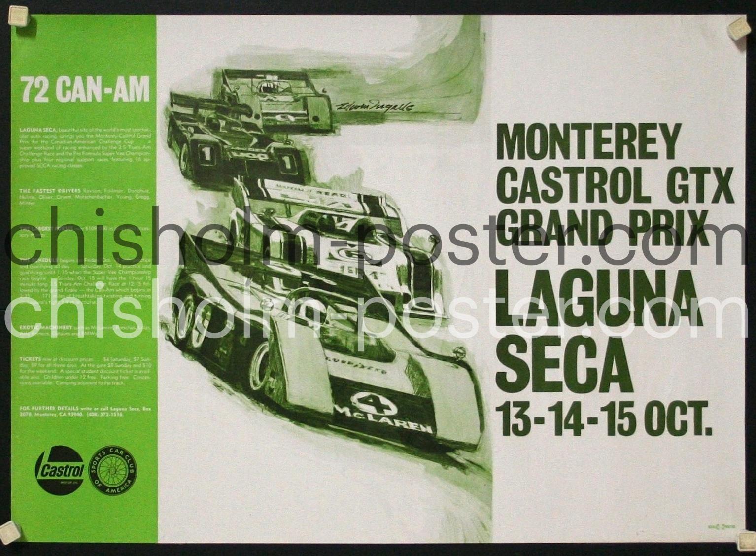 72 Can-Am Monterey Castrol GTX Grand Prix - Laguna Seca | Original ...