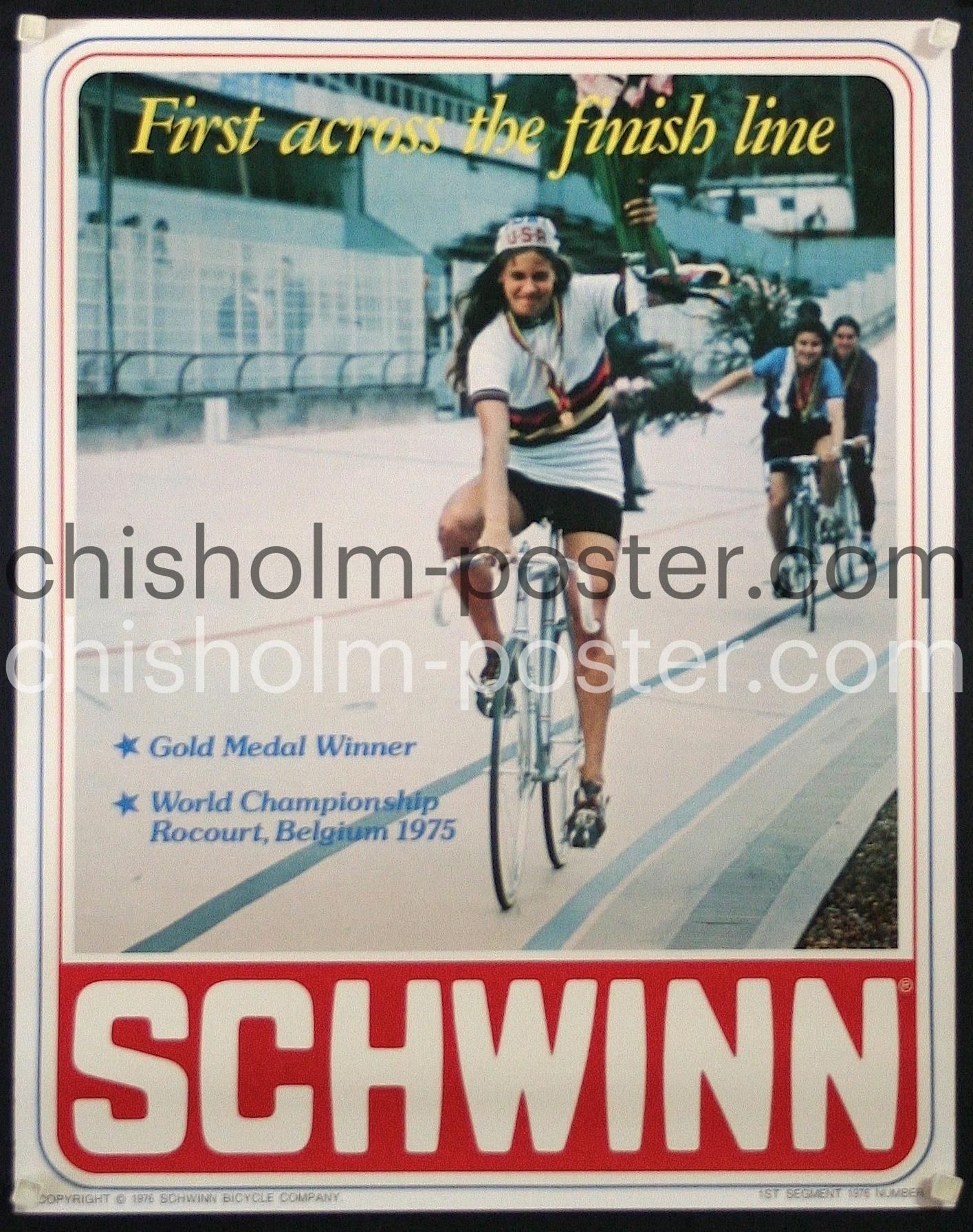 Schwinn - First Across the Finish Line - Sue Novara ?? | Original ...