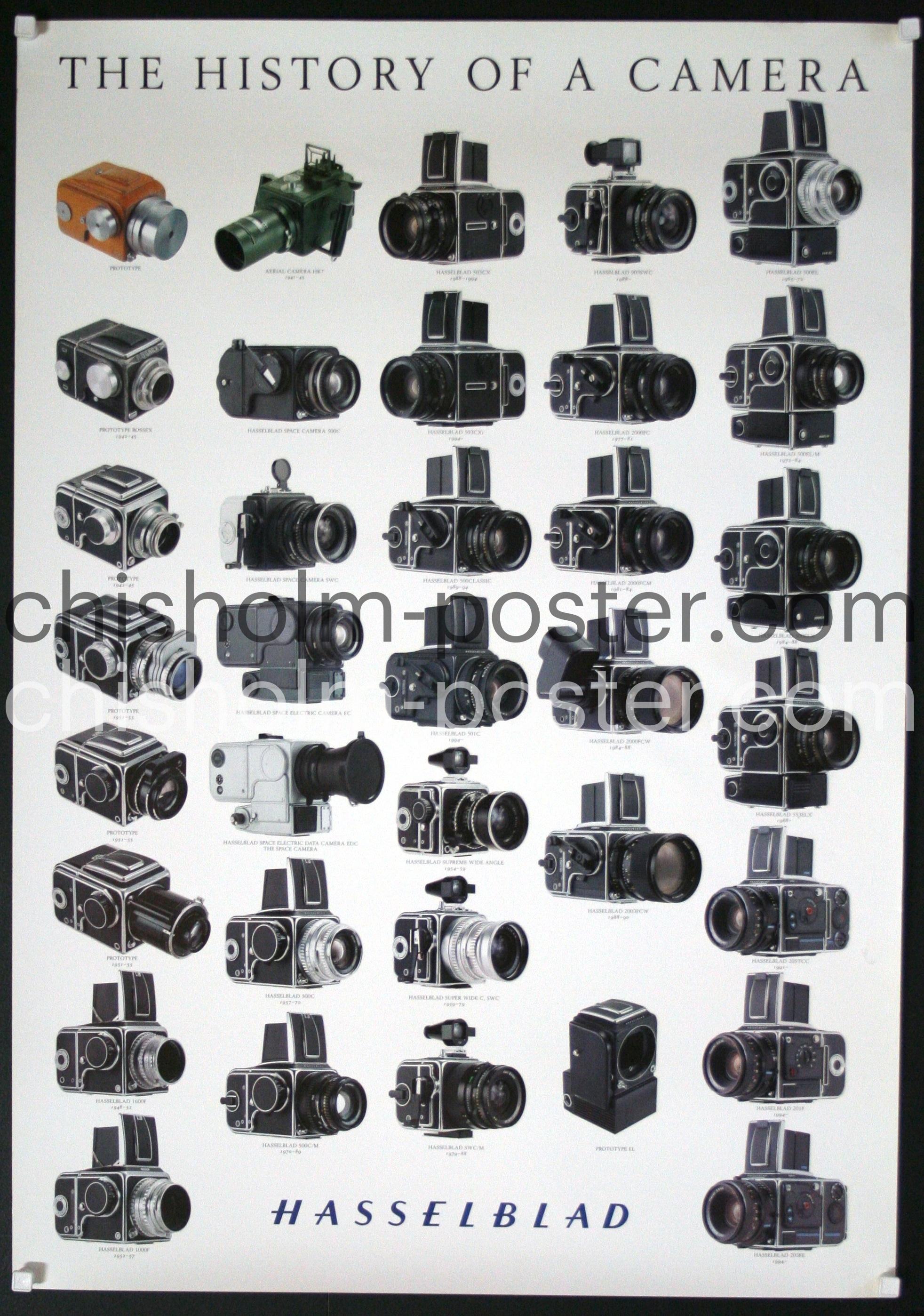 The History of a Camera, Hasselblad | Original Vintage Poster ...