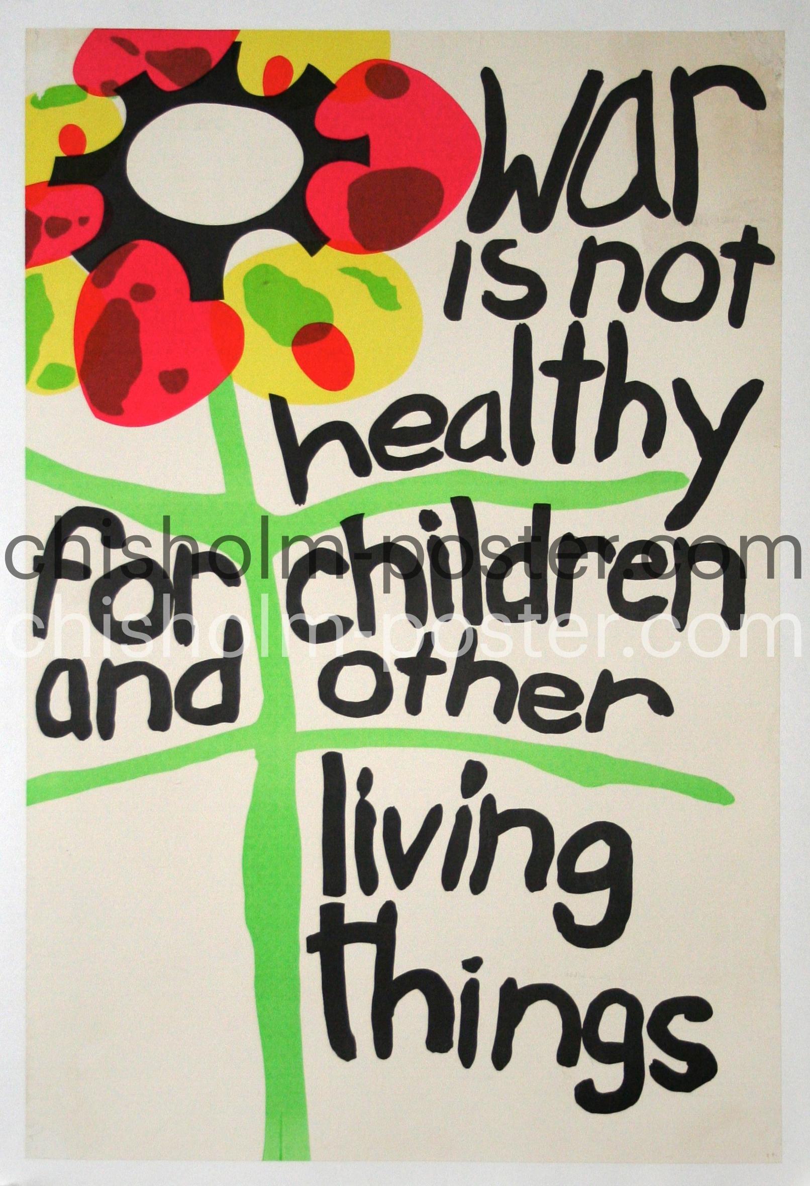War is Not Healthy for Children and Other Living Things (5) | Original ...