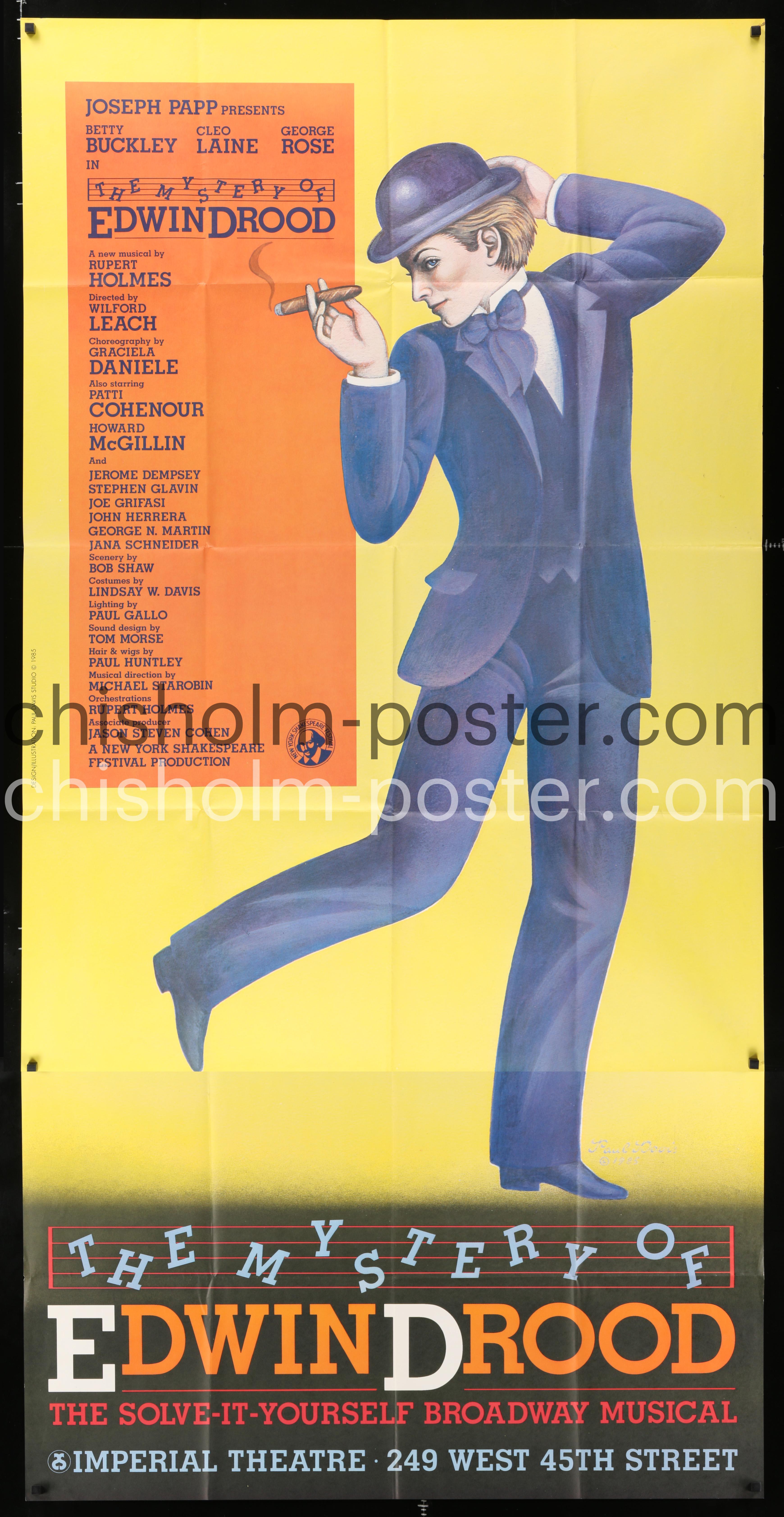 The Mystery of Edwin Drood | Original Vintage Poster | Chisholm Larsson ...