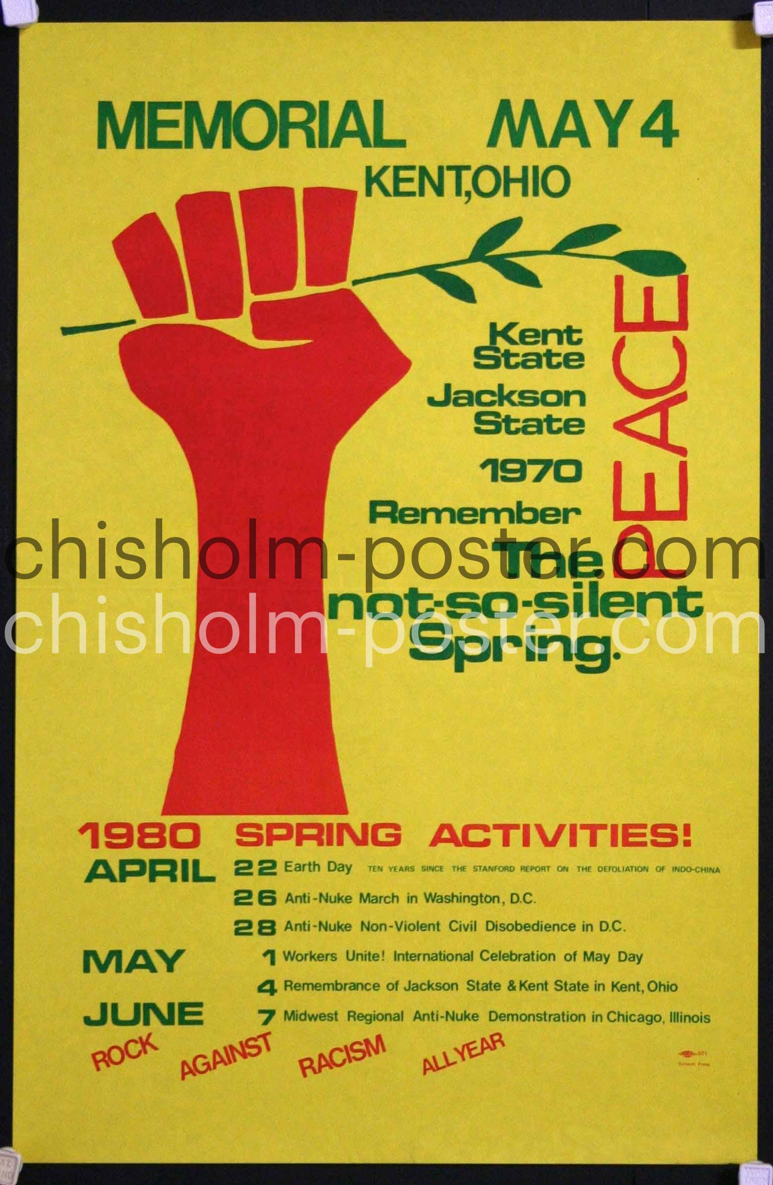 Memorial May 4, Peace, The not-so-silent Spring - Kent State | Original ...