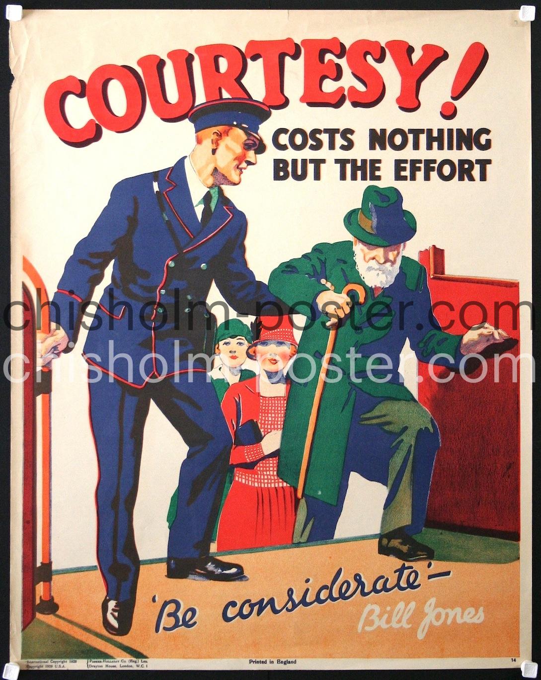 Courtesy! Costs Nothing but the Effort - Be Considerate- Bill Jones ...