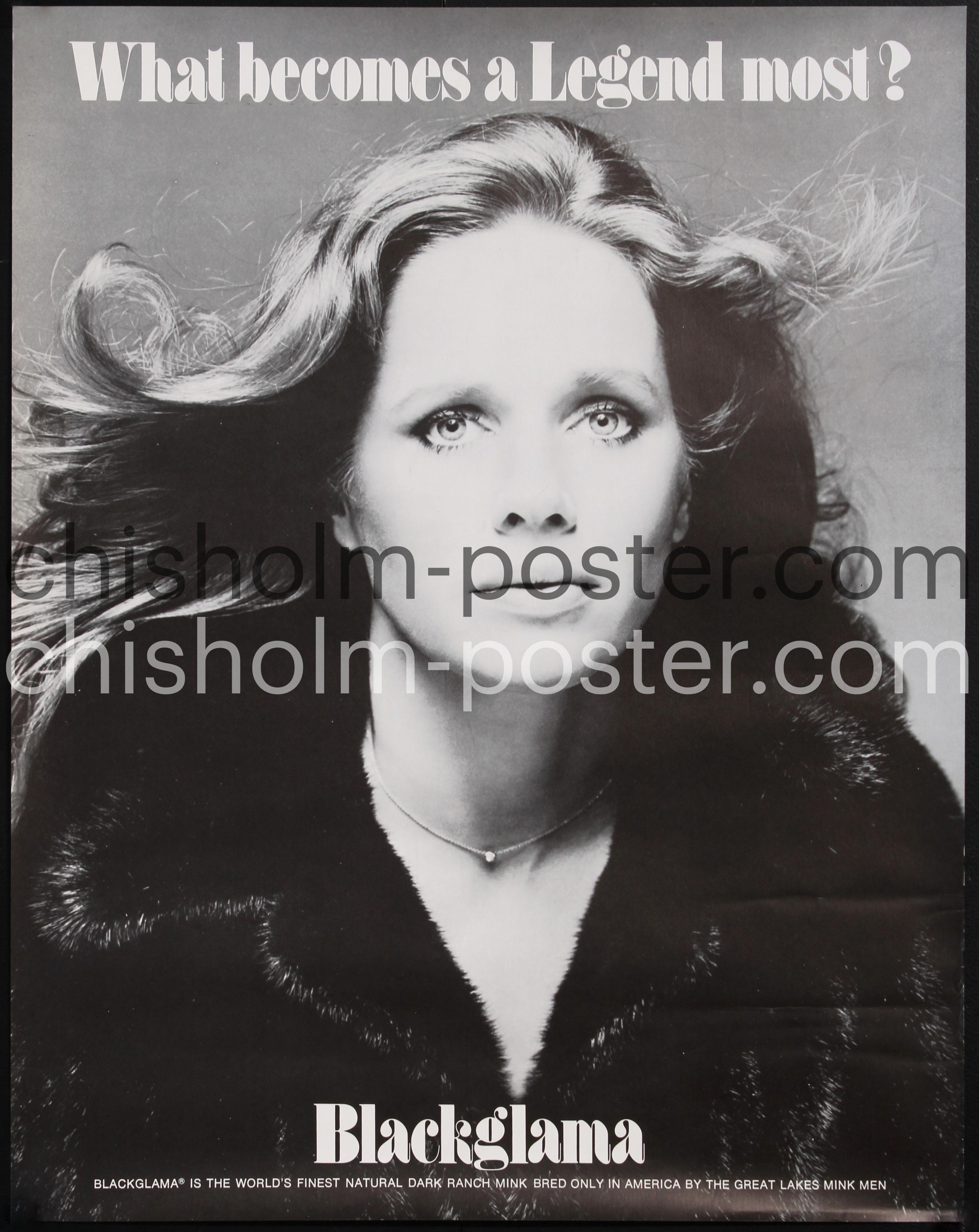 Blackglama - What Becomes a Legend most? - Liv Ullmann (2) | Original Vintage Poster | Chisholm ...