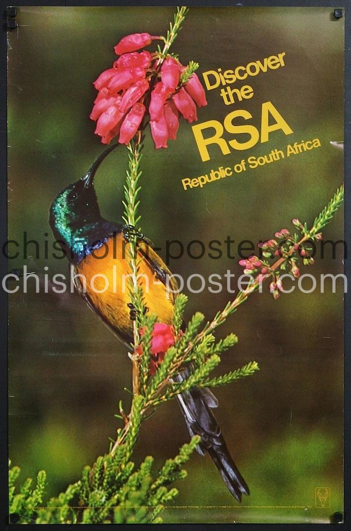 Discover the RSA - Republic of South Africa | Original Vintage Poster ...