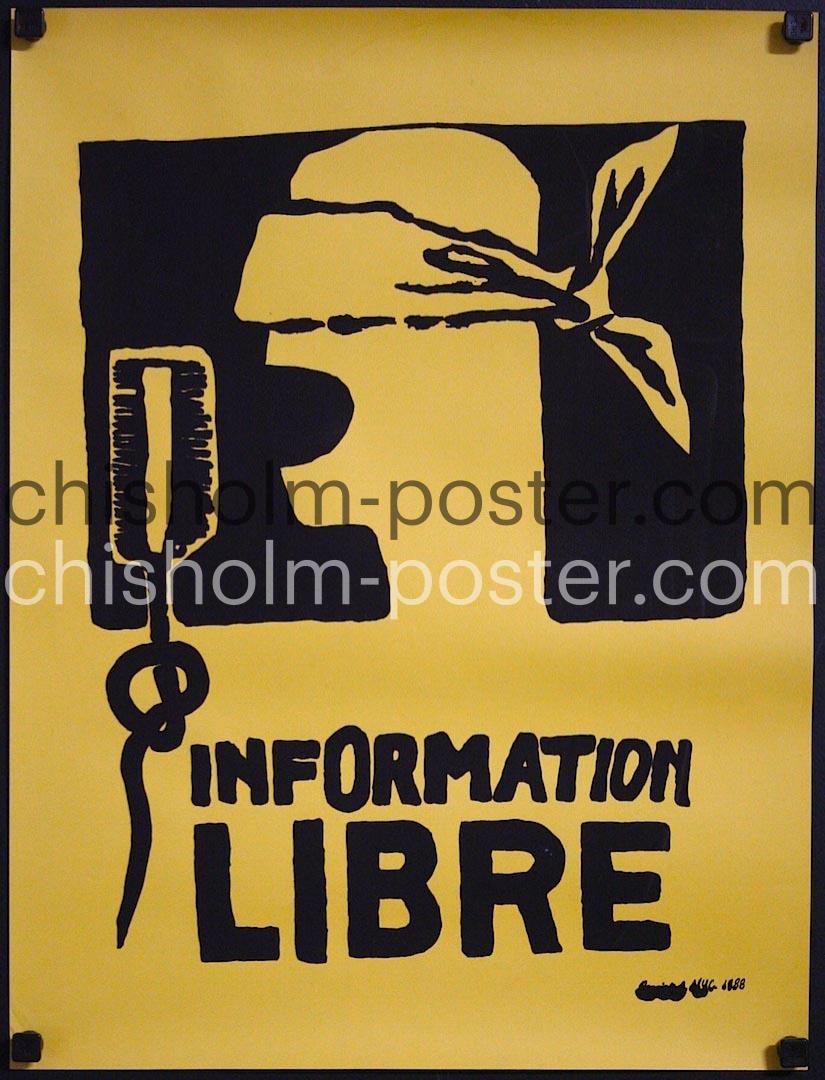 Sham 69 - Information Libre - Silkscreen (Yellow) | Original Vintage ...