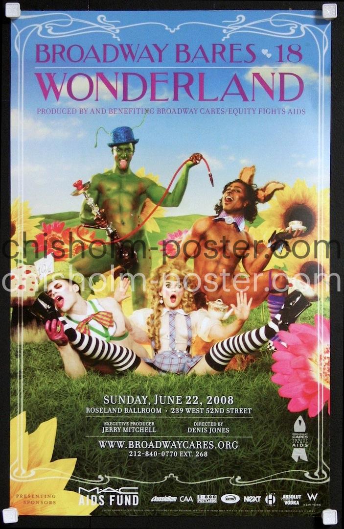 Broadway Bares 18 - Wonderland - Roseland Ballroom (Window Card) | Original Vintage Poster ...