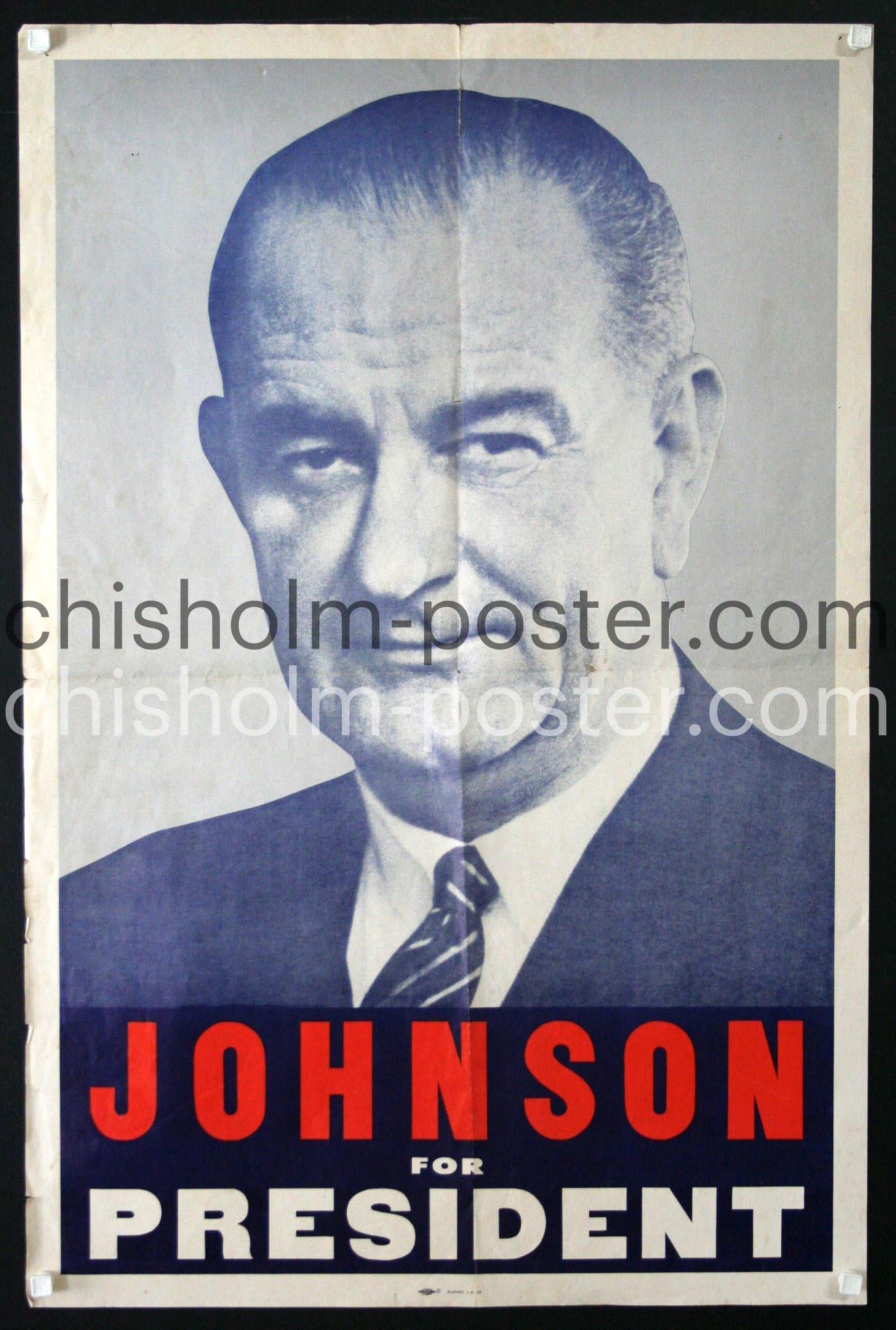 Johnson for President | Original Vintage Poster | Chisholm Larsson Gallery
