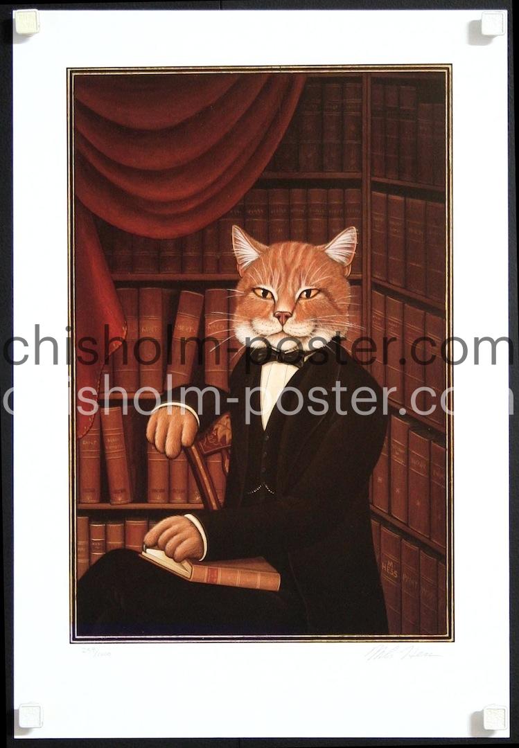 Mark Hess - Cat Portrait | Original Vintage Poster | Chisholm Larsson ...