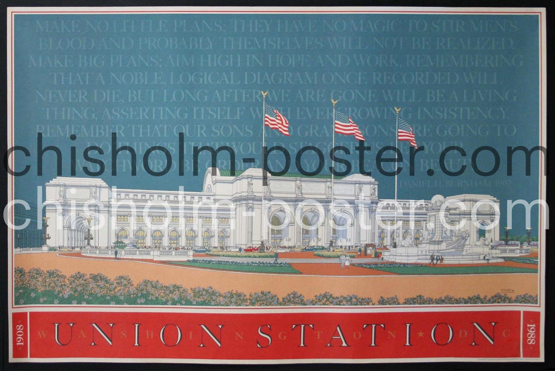 Union Station - Washington DC 1908-1988 - 100th Anniversary | Original ...
