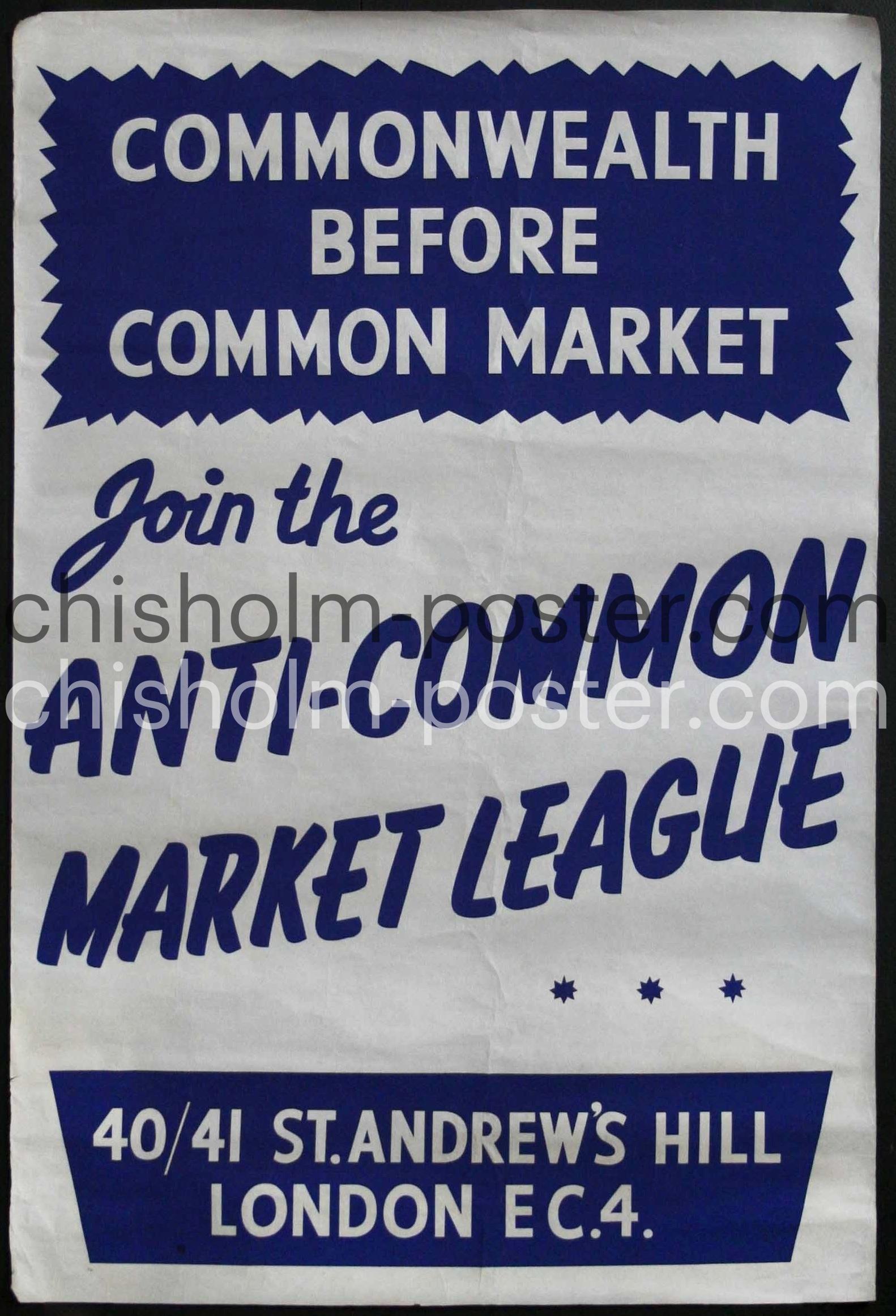 Commonwealth Before Common Market - Join the Anti-Common Market League ...