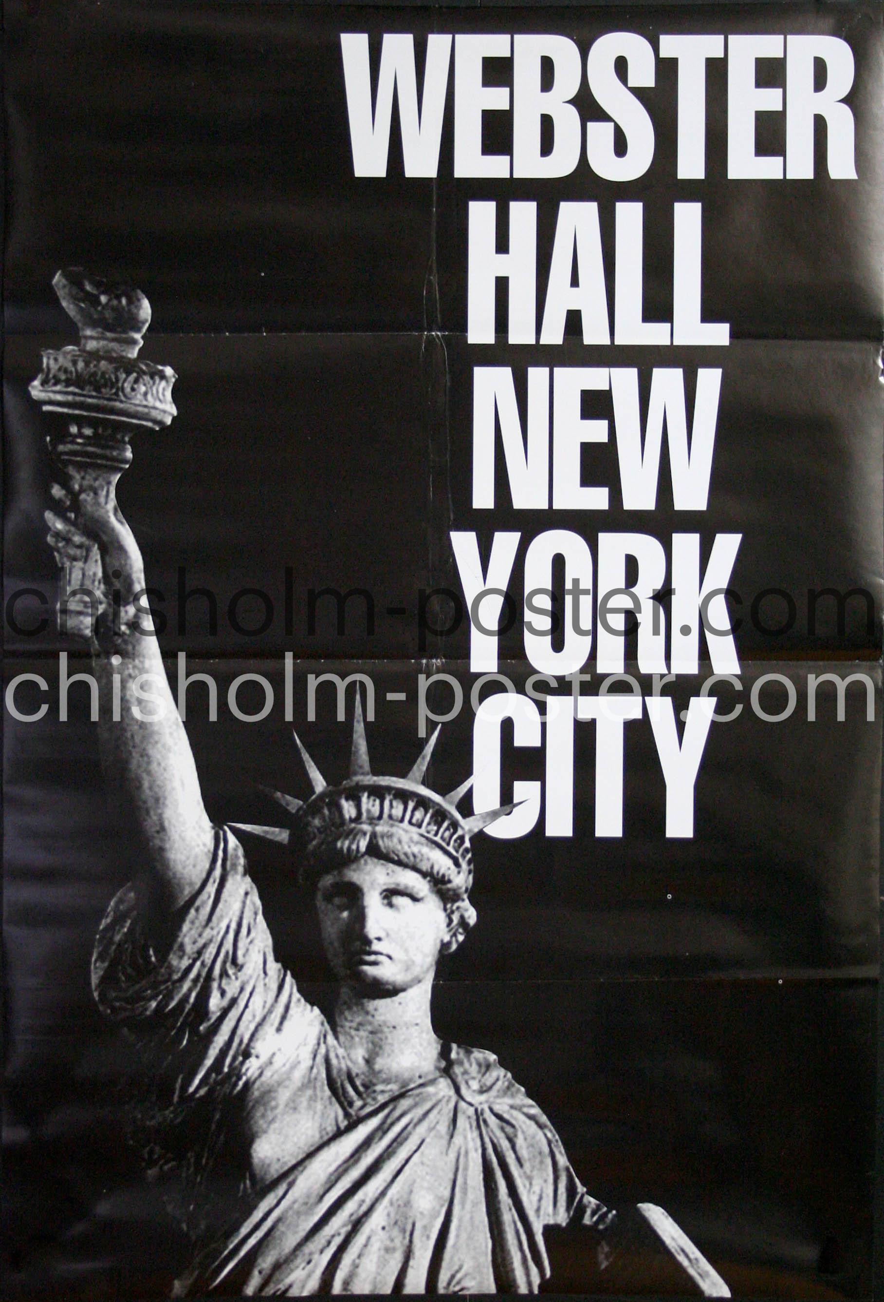 Webster Hall New York City | Original Vintage Poster | Chisholm Larsson ...