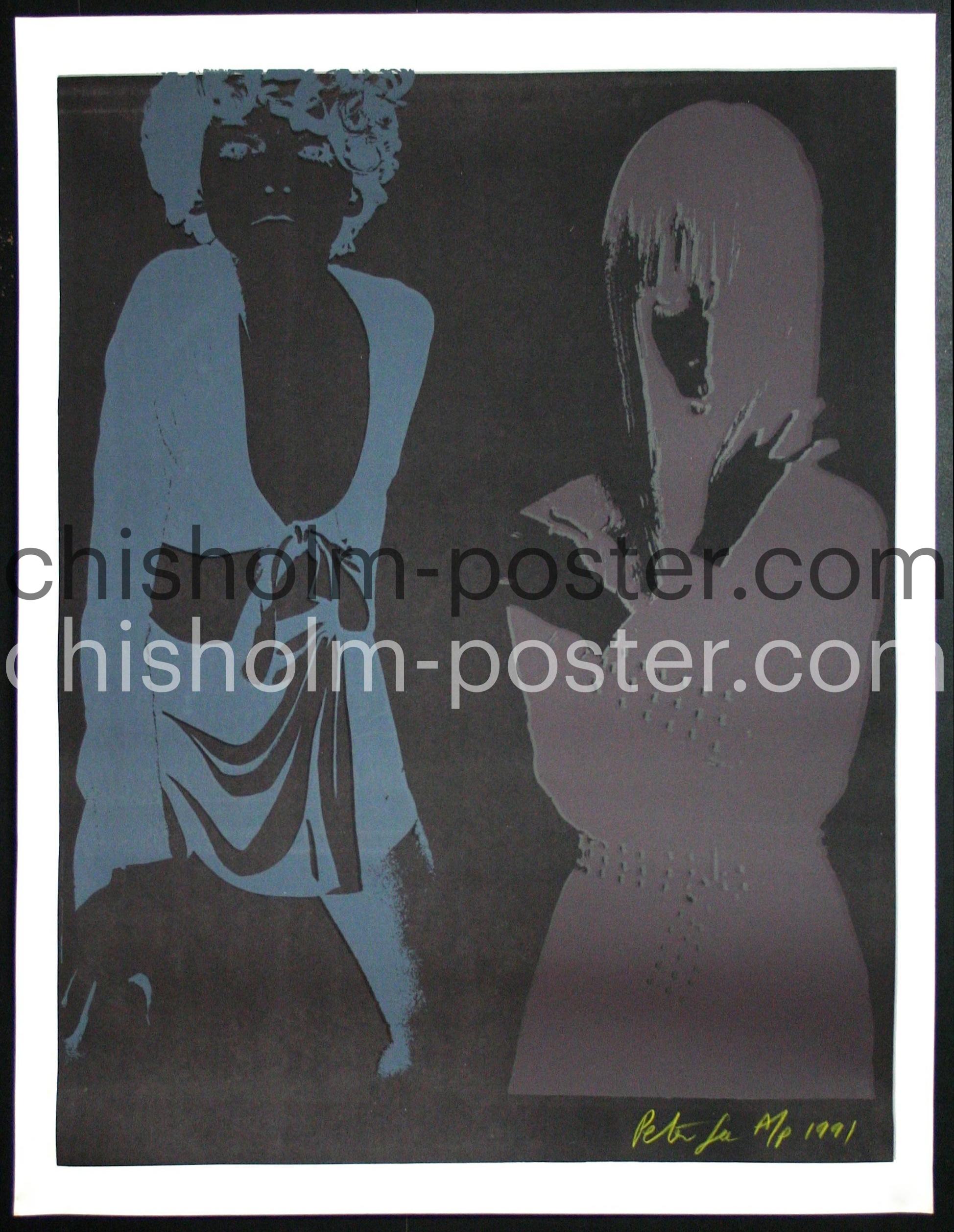 Peter Gee Silkscreen (1) Day Glow Ladies - Betsy Johnson and Penelope ...