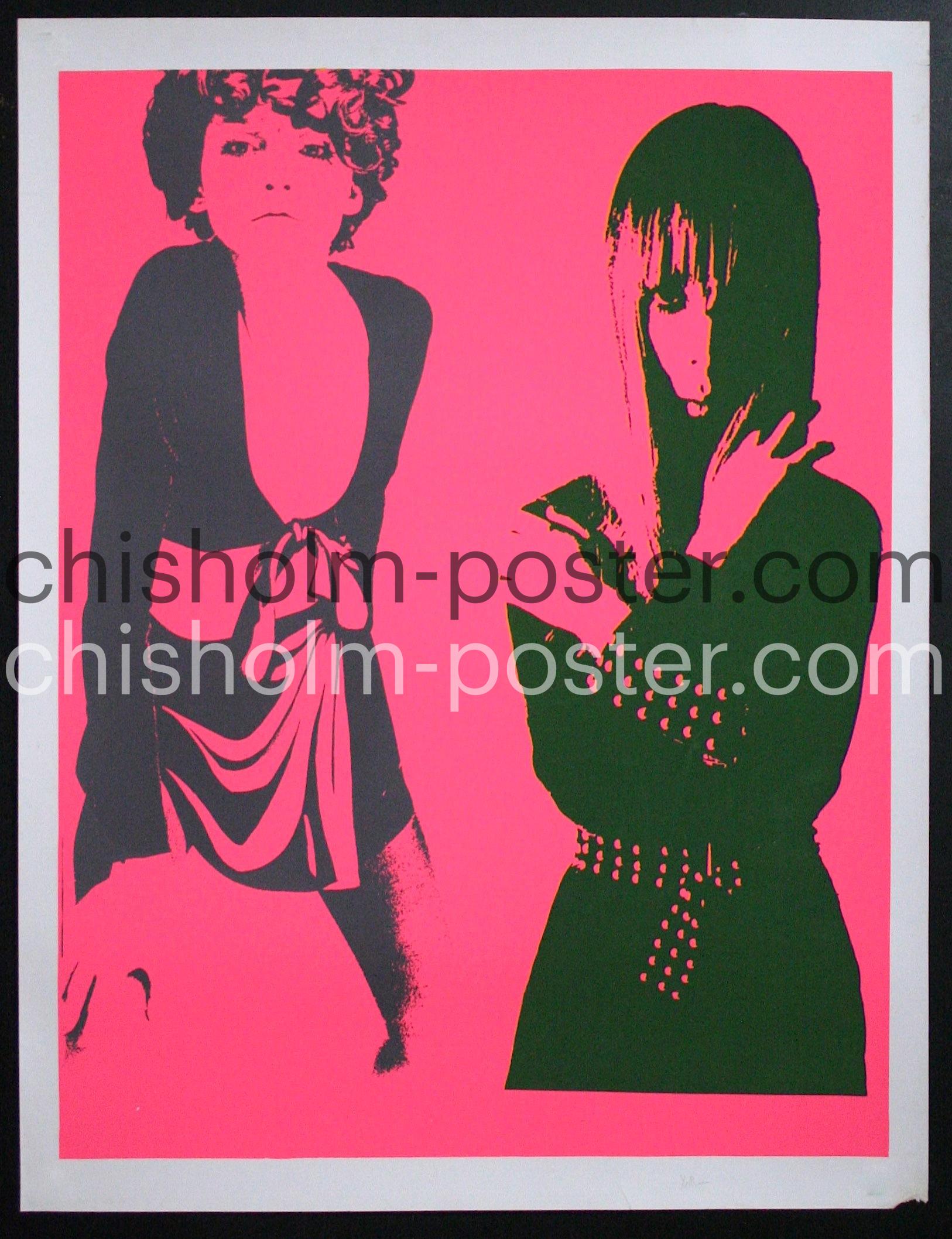 Peter Gee Silkscreen (13) Day Glow Ladies - Betsy Johnson and Penelope ...