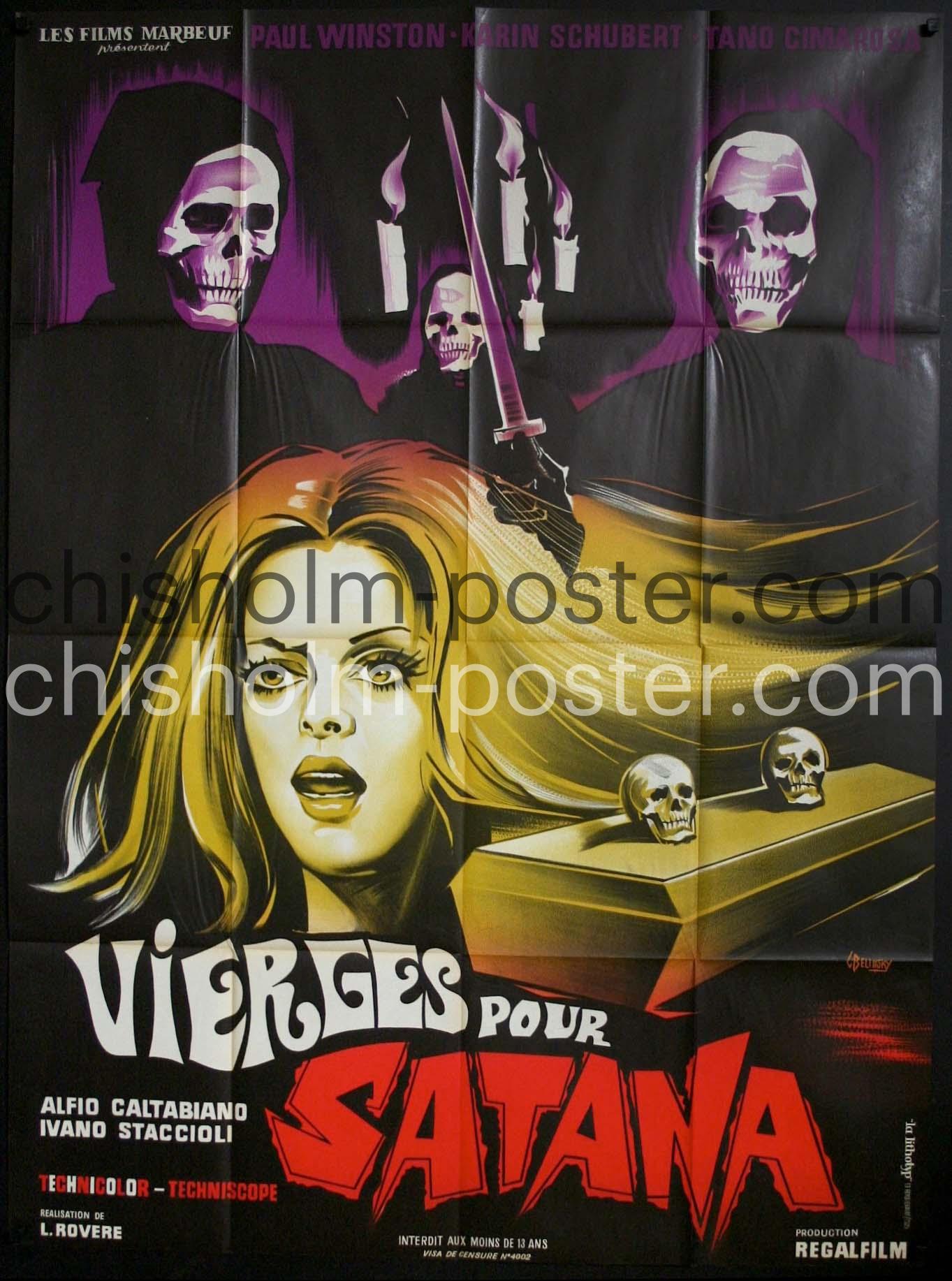 Vierges pour Satana (UNA SPADA PER BRANDO) | Original Vintage Poster ...