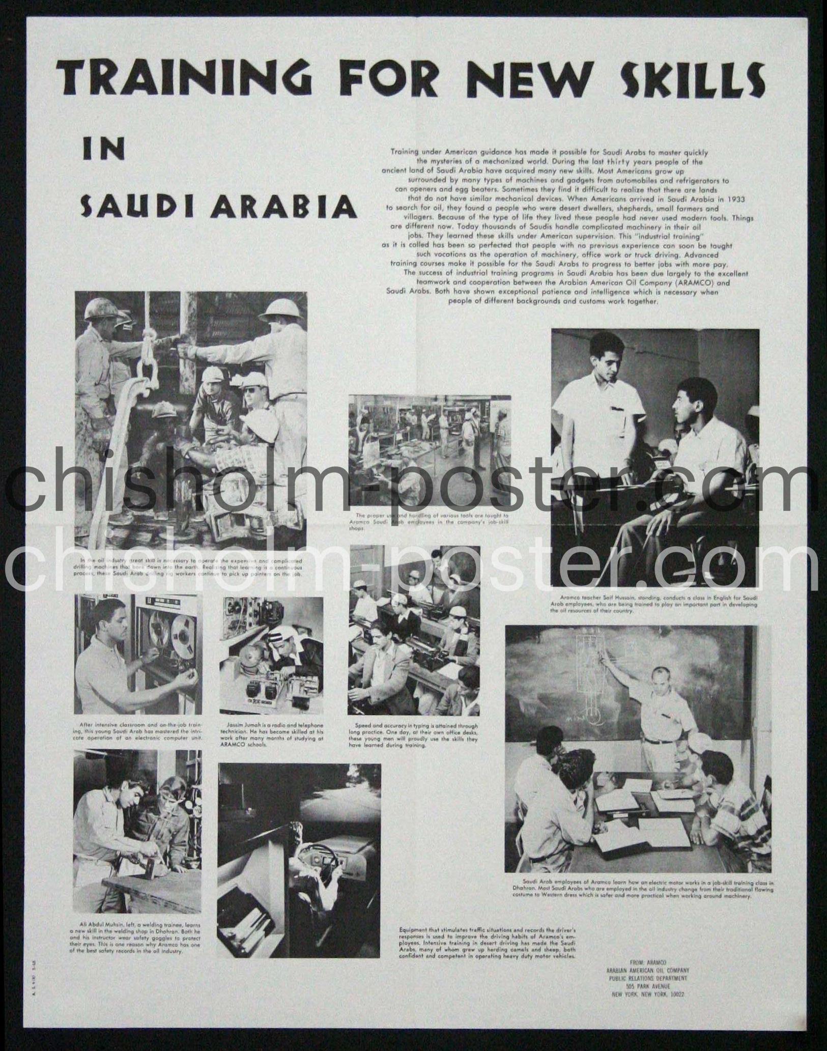 Aramco - Training For New Skills in Saudi Arabia | Original Vintage ...