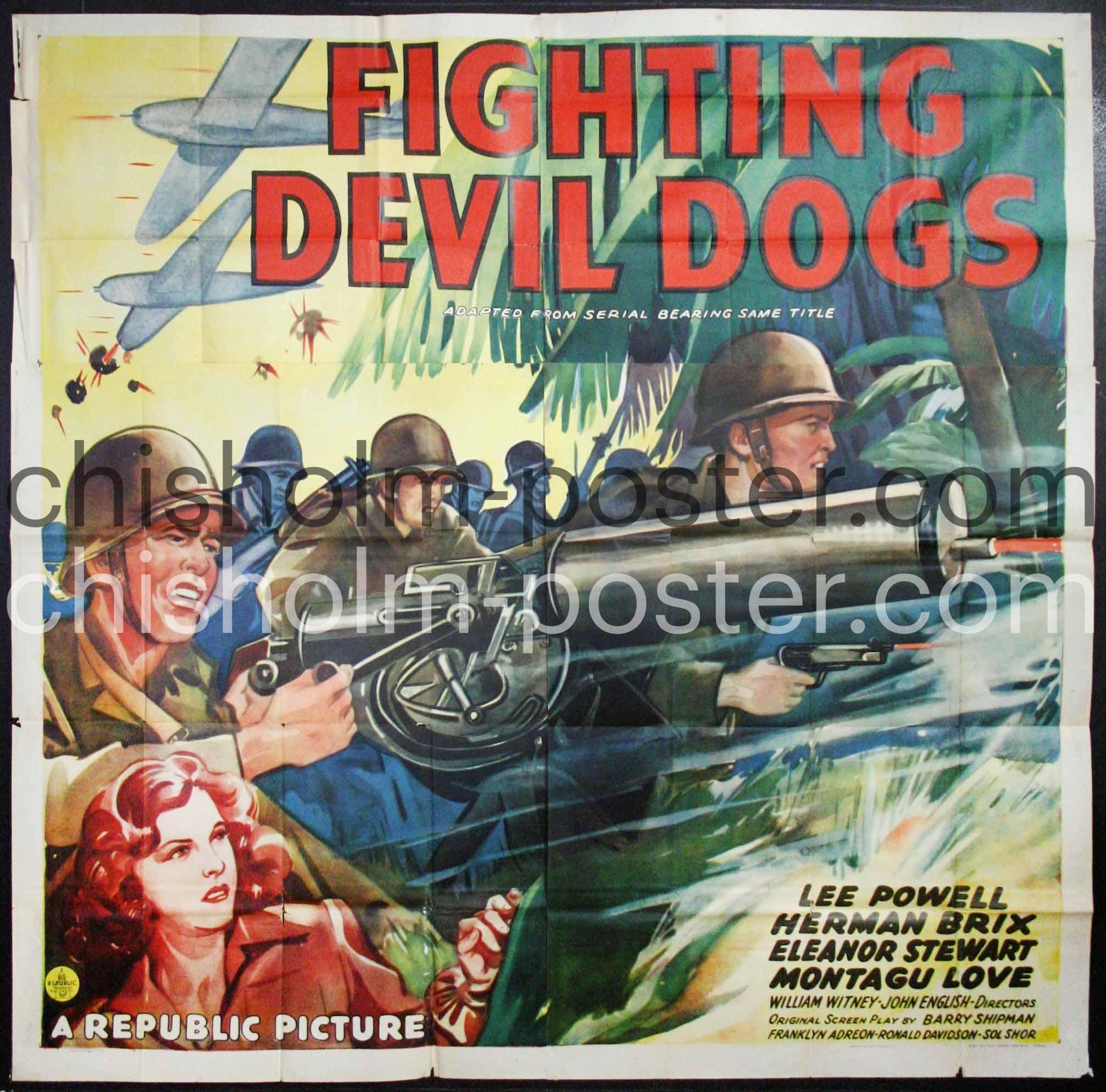 Fighting Devil Dogs | Original Vintage Poster | Chisholm Larsson Gallery