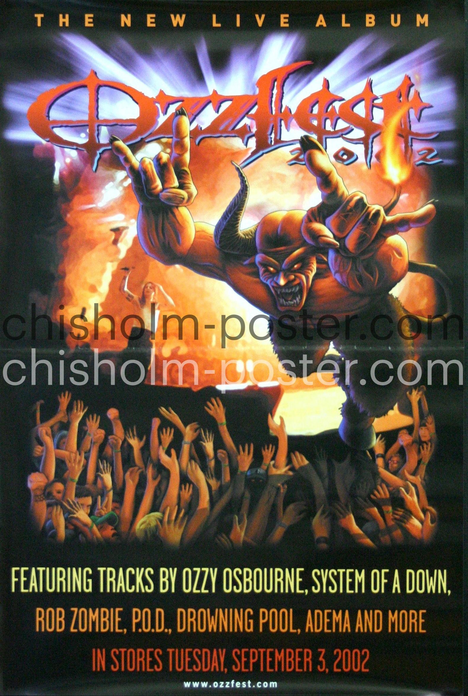 OzzFest 2002 | Original Vintage Poster | Chisholm Larsson Gallery