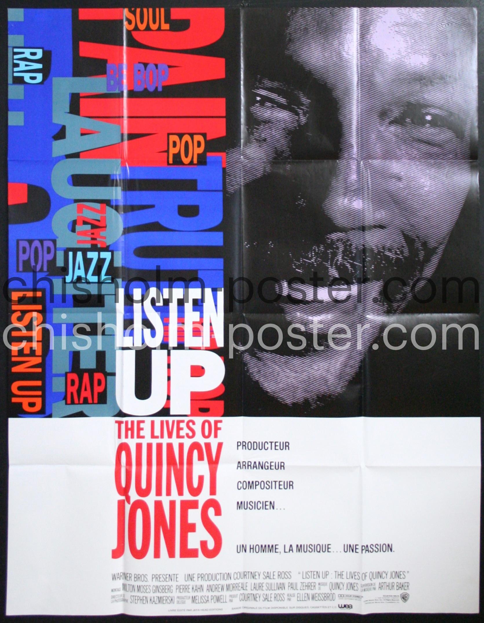Listen Up: The Lives of Quincy Jones | Original Vintage Poster ...