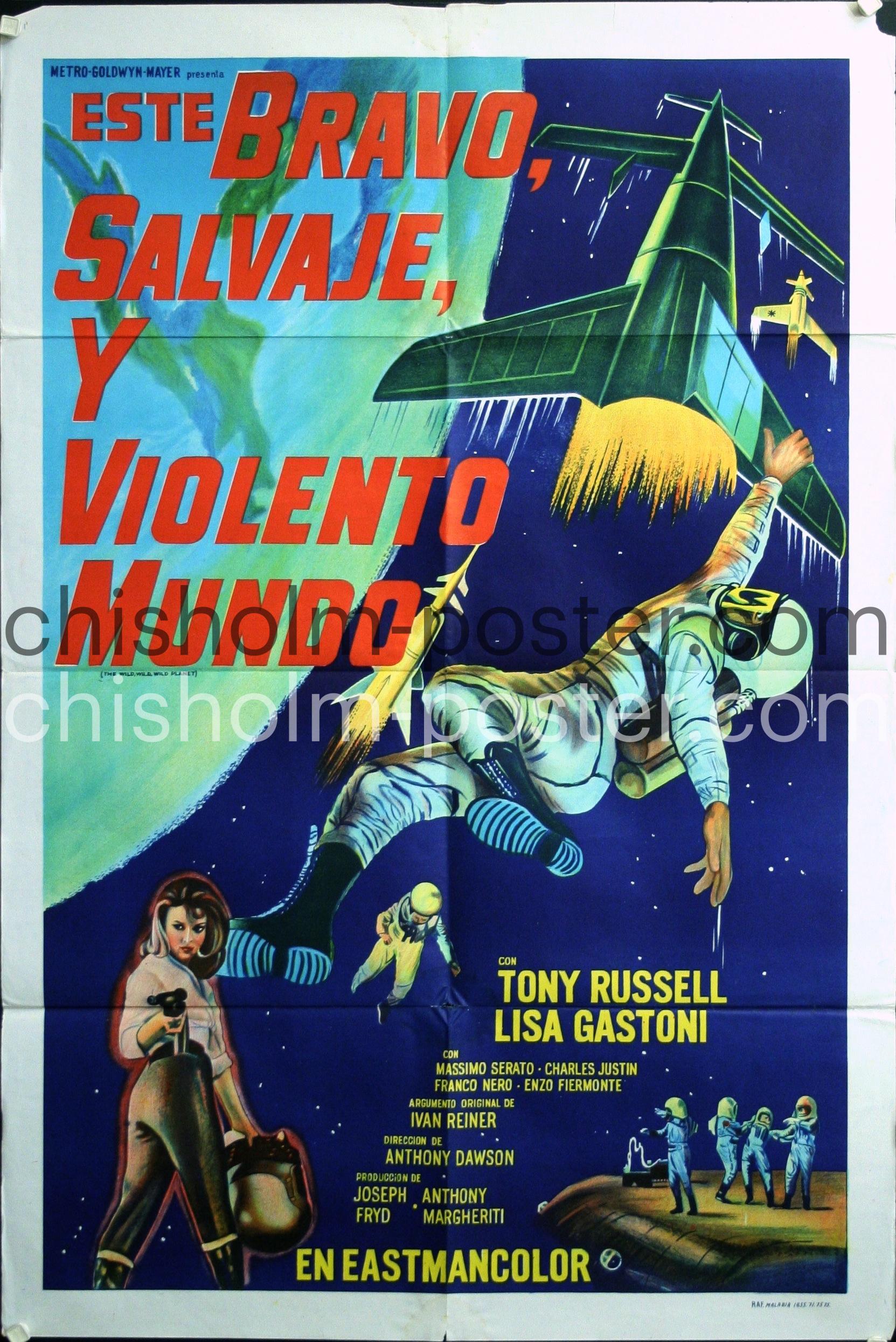 Este Bravo, Salvaje, y Violento Mundo | Original Vintage Poster ...
