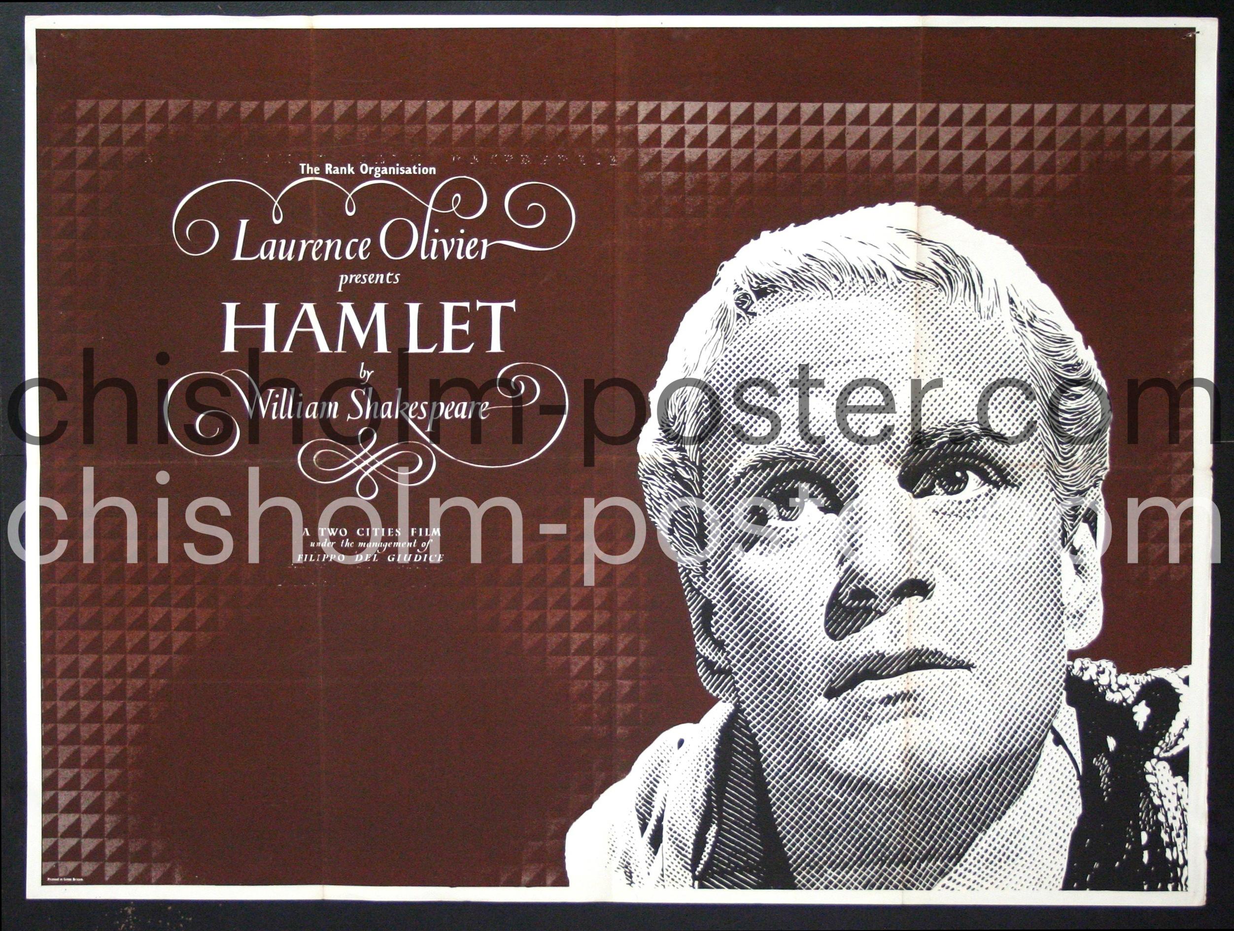 Hamlet (British) 1950s Re-Release | Original Vintage Poster | Chisholm ...