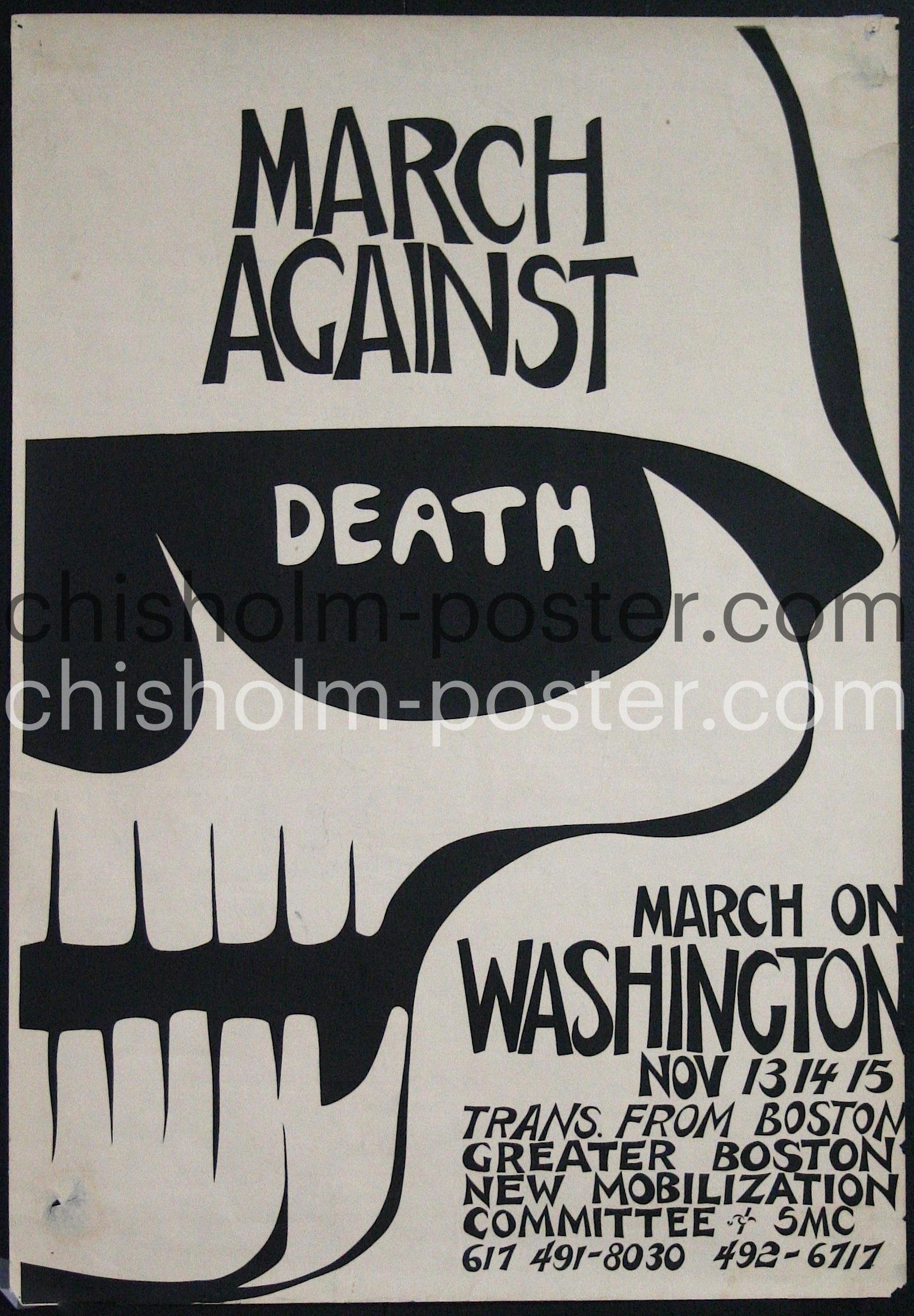 March Against Death - March on Washington | Original Vintage Poster ...