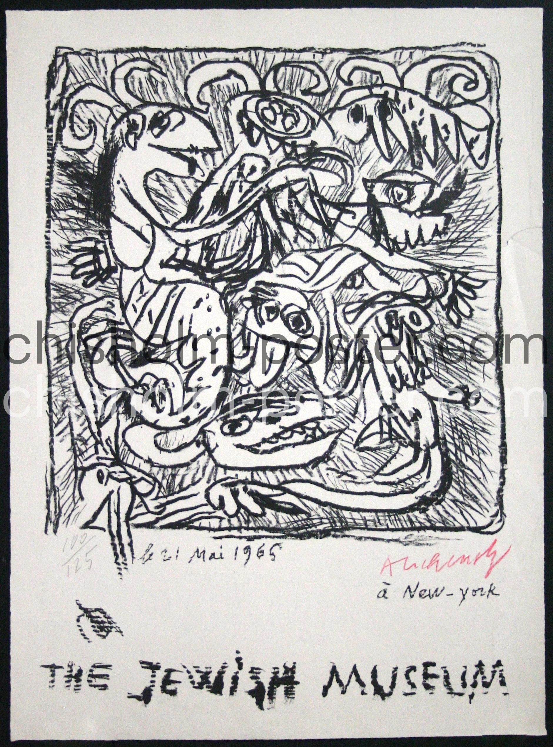 Pierre Alechinsky - The Jewish Museum (Hand Signed and Numbered by ...