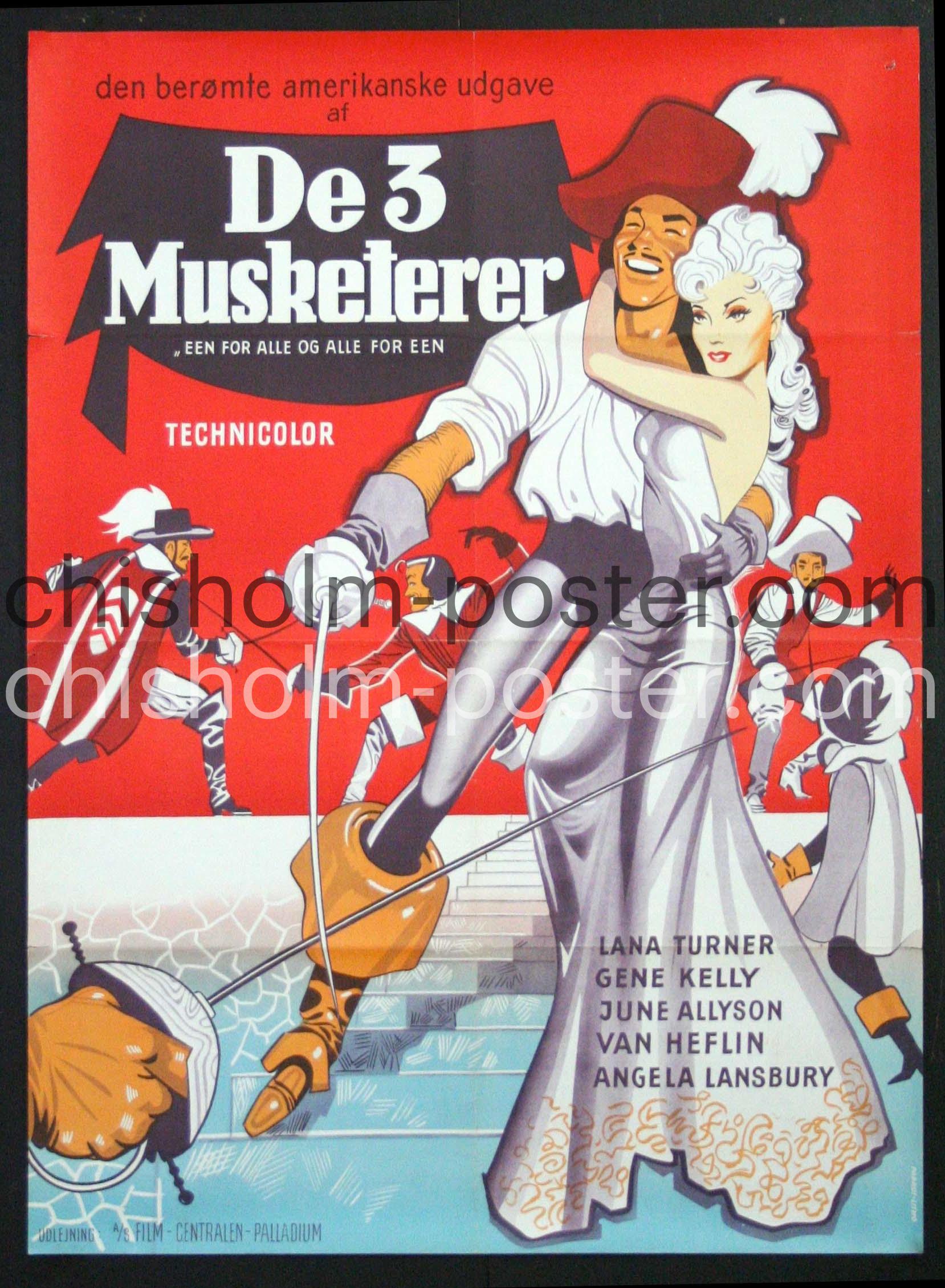 De 3 Musketerer | Original Vintage Poster | Chisholm Larsson Gallery
