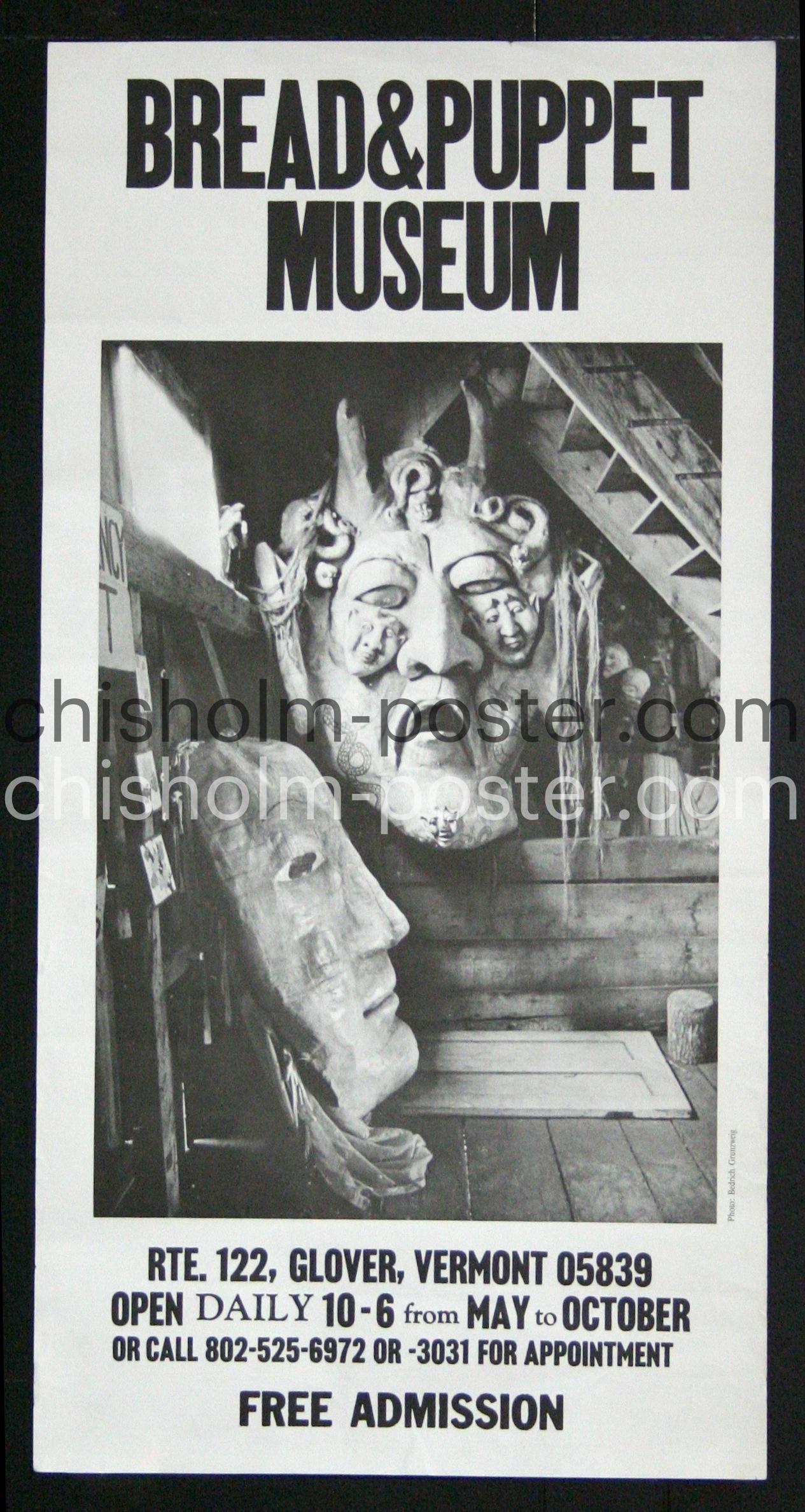 Bread & Puppet Museum - Glover, Vermont | Original Vintage Poster ...