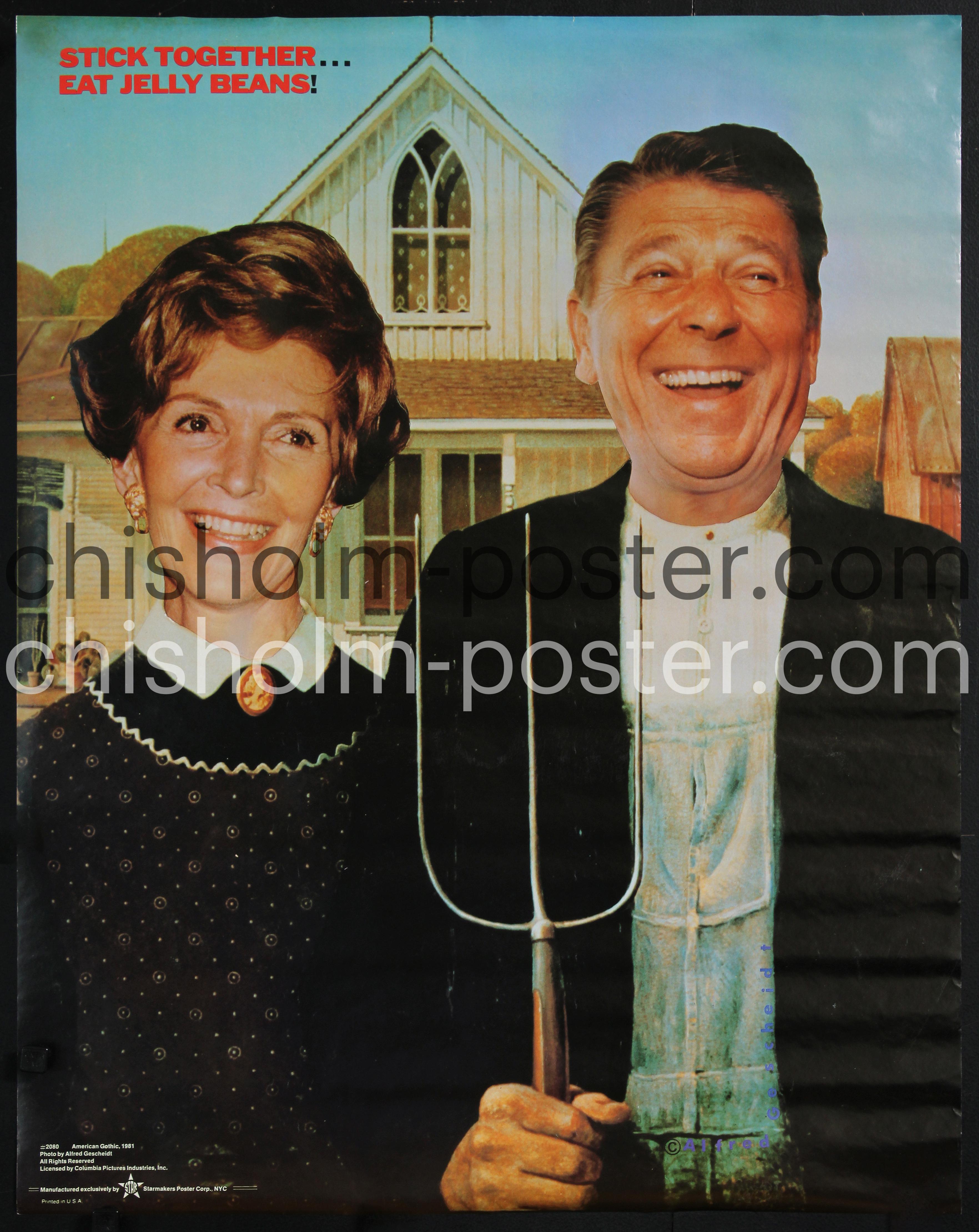 Stick Together ... Eat Jelly Beans! American Gothic 1981 Ronald and ...