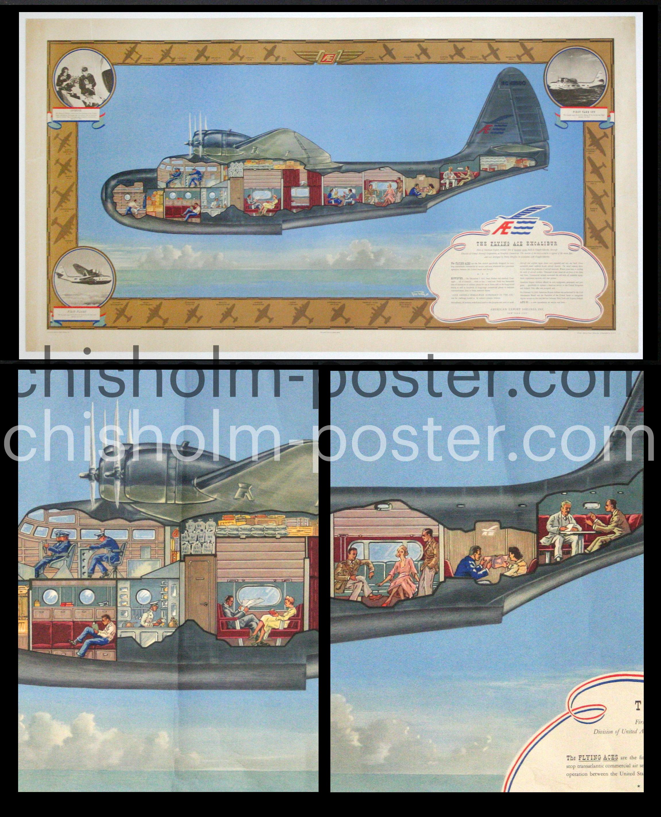 American Export AirlinesThe Flying Ace Excalibur (Vought-Sikorsky VS-44 ...