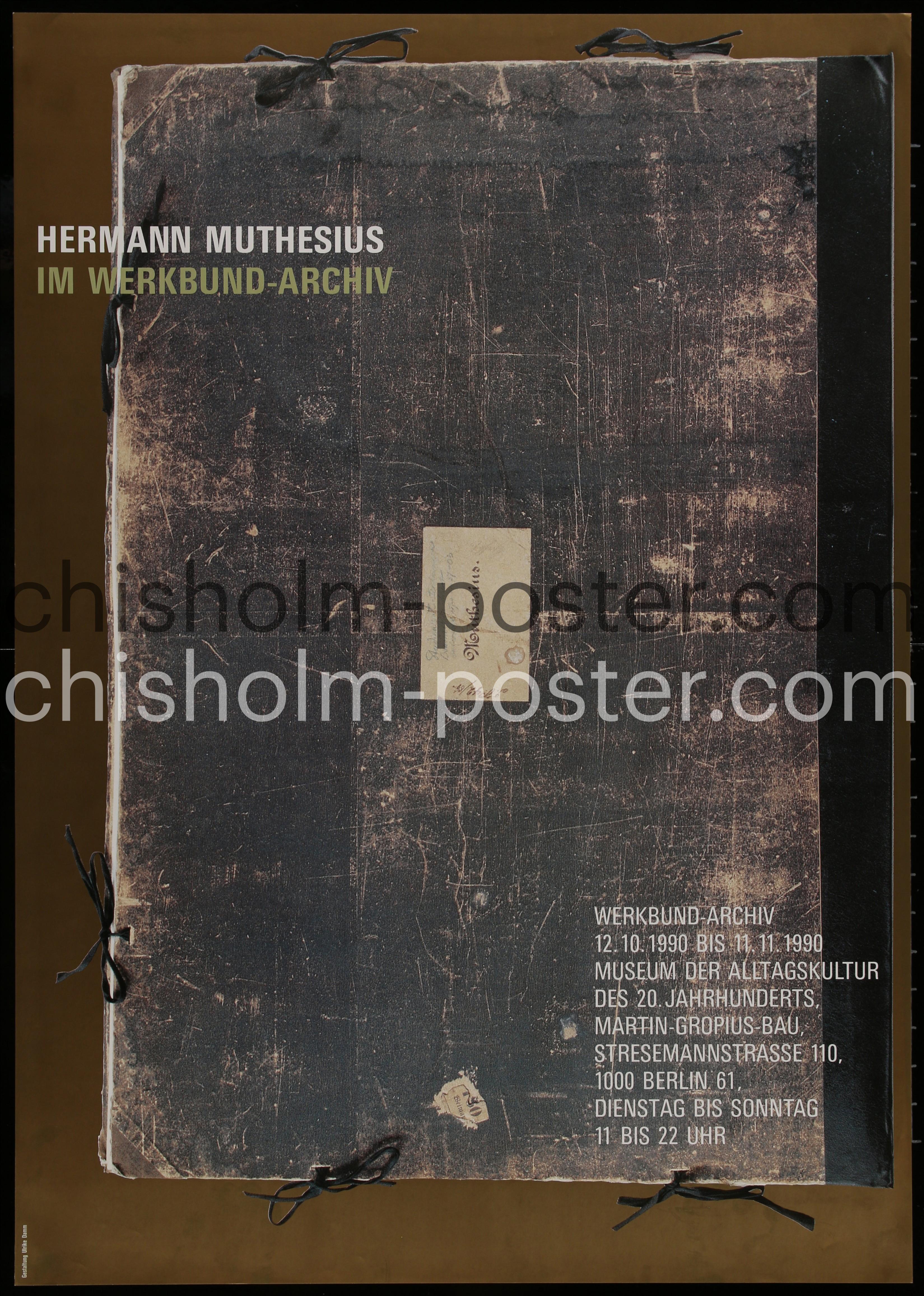 Hermann Muthesius im Werkbund-Archi | Original Vintage Poster ...