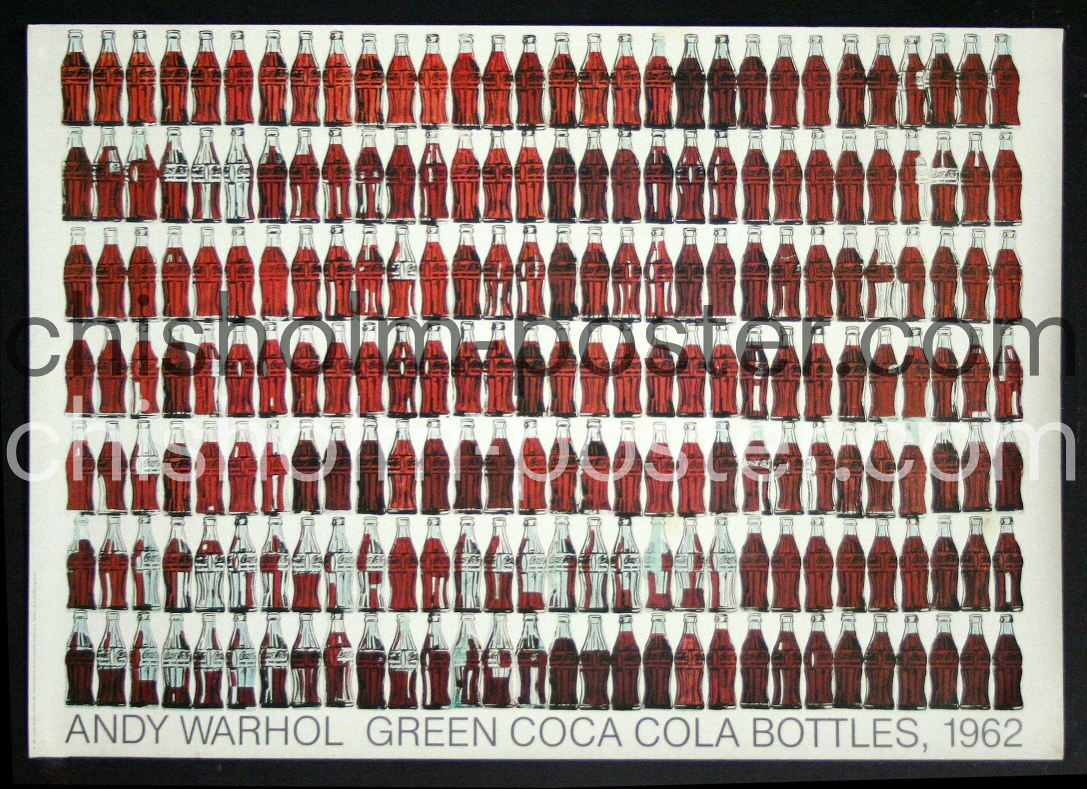 Andy Warhol - Green Coca Cola Bottles, 1962 | Original Vintage Poster ...