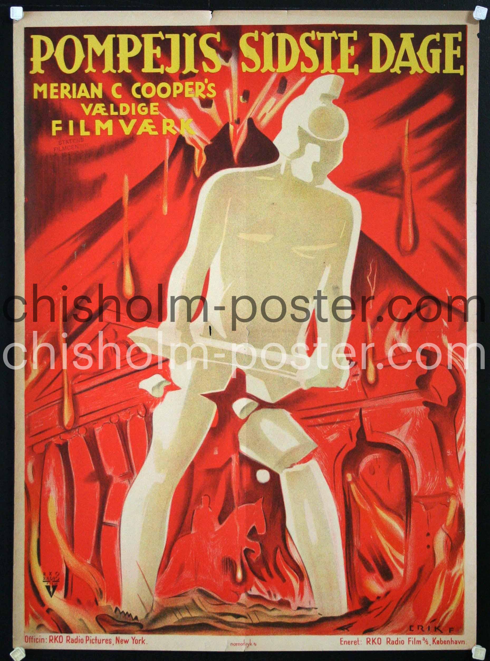 Pompejis Sidste Dage | Original Vintage Poster | Chisholm Larsson Gallery